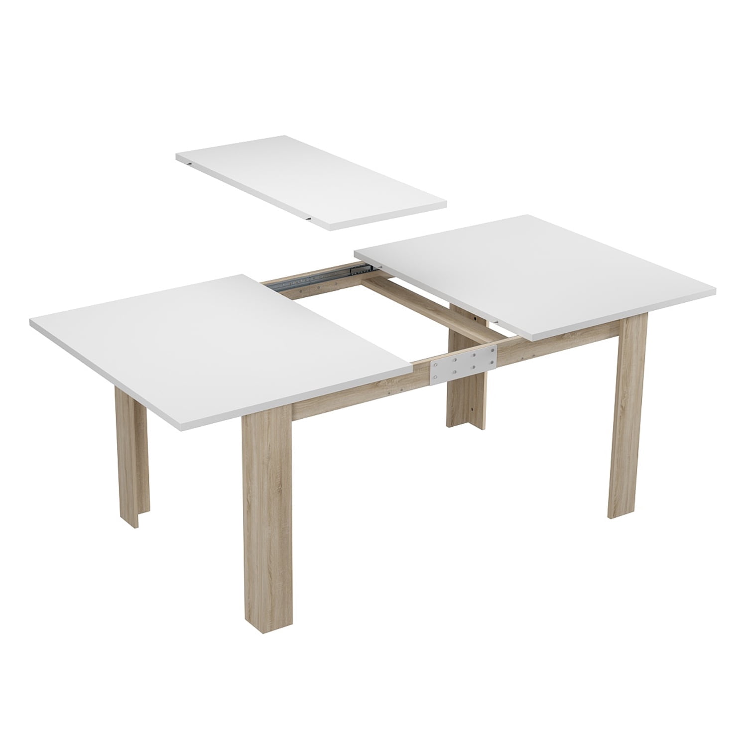 FUFU&GAGA Wooden Small Modern Expandable Butterfly Leaf Kitchen Dining ...