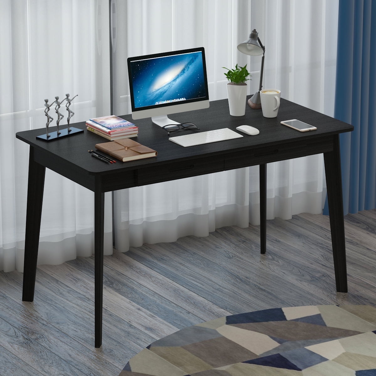 KULAGAGA Desktop Computer Desk Simple Modren Table 47in For Small Area ...