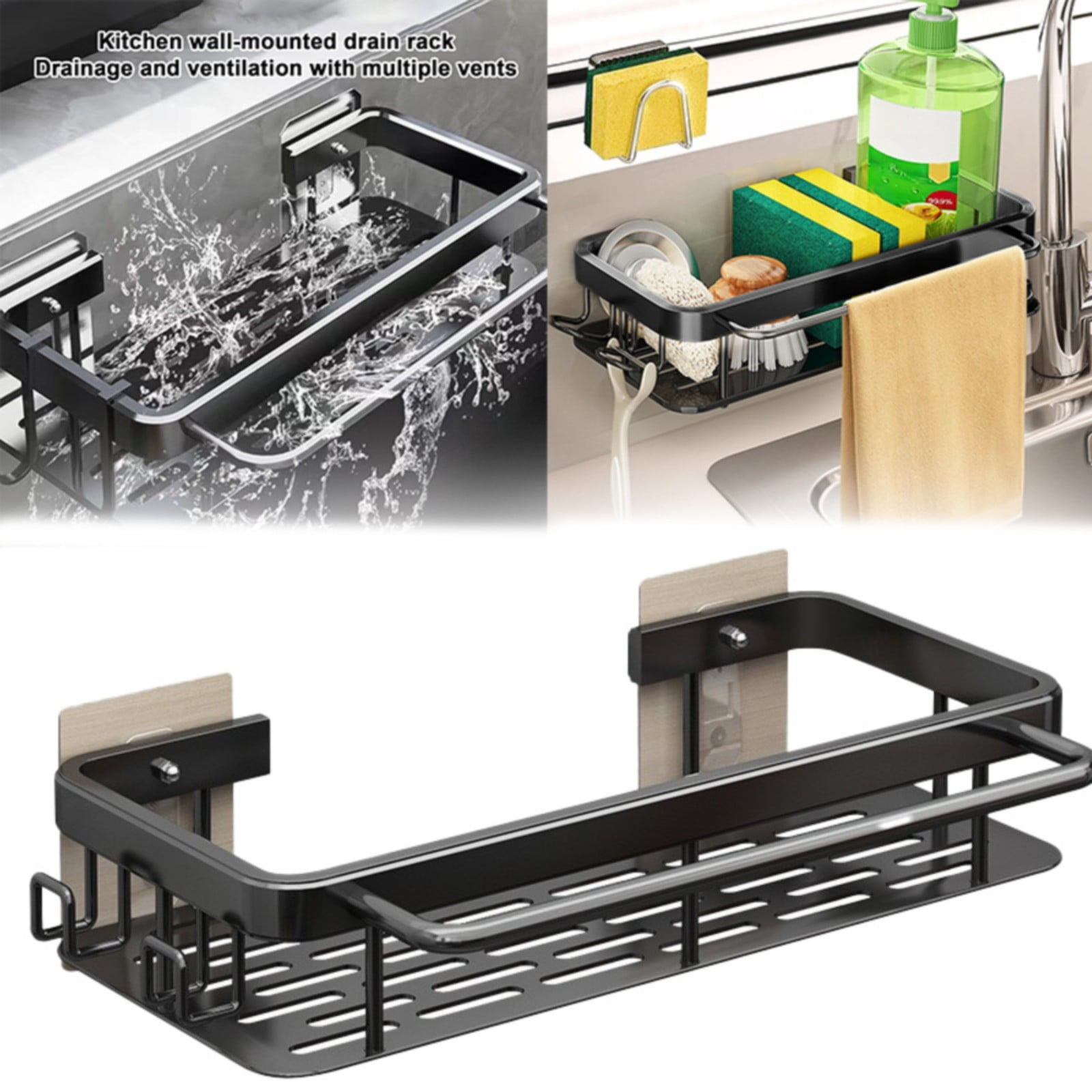 KULOKHUI Dish Drying Rack Toilet Storage Rack Suction Cup Type Toilet ...