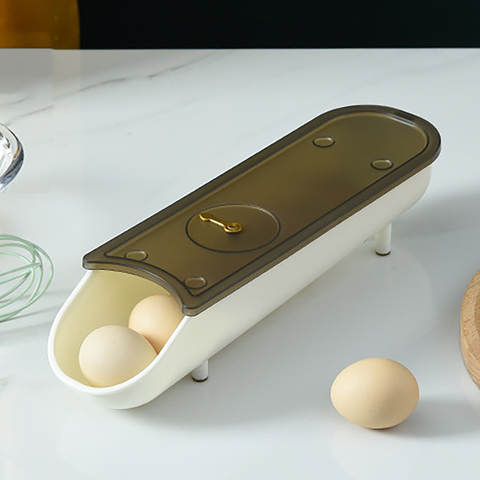 KULOKHUI Egg Container Refrigerator Egg Freshness Storage Box Egg Tray ...