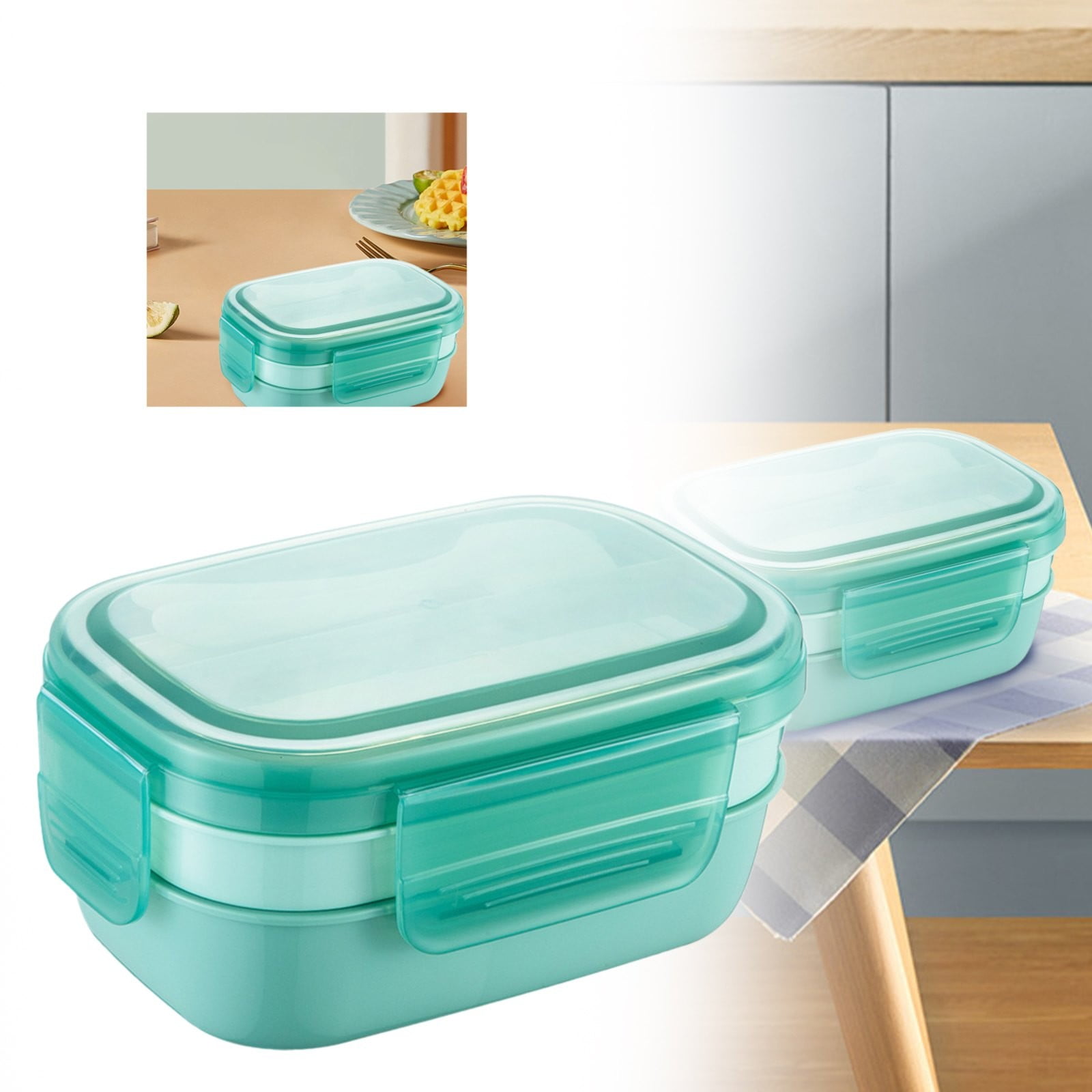 KULOKHUI Lunch Box Box Lunch Box Neutral Lunch Box Stackable Split ...