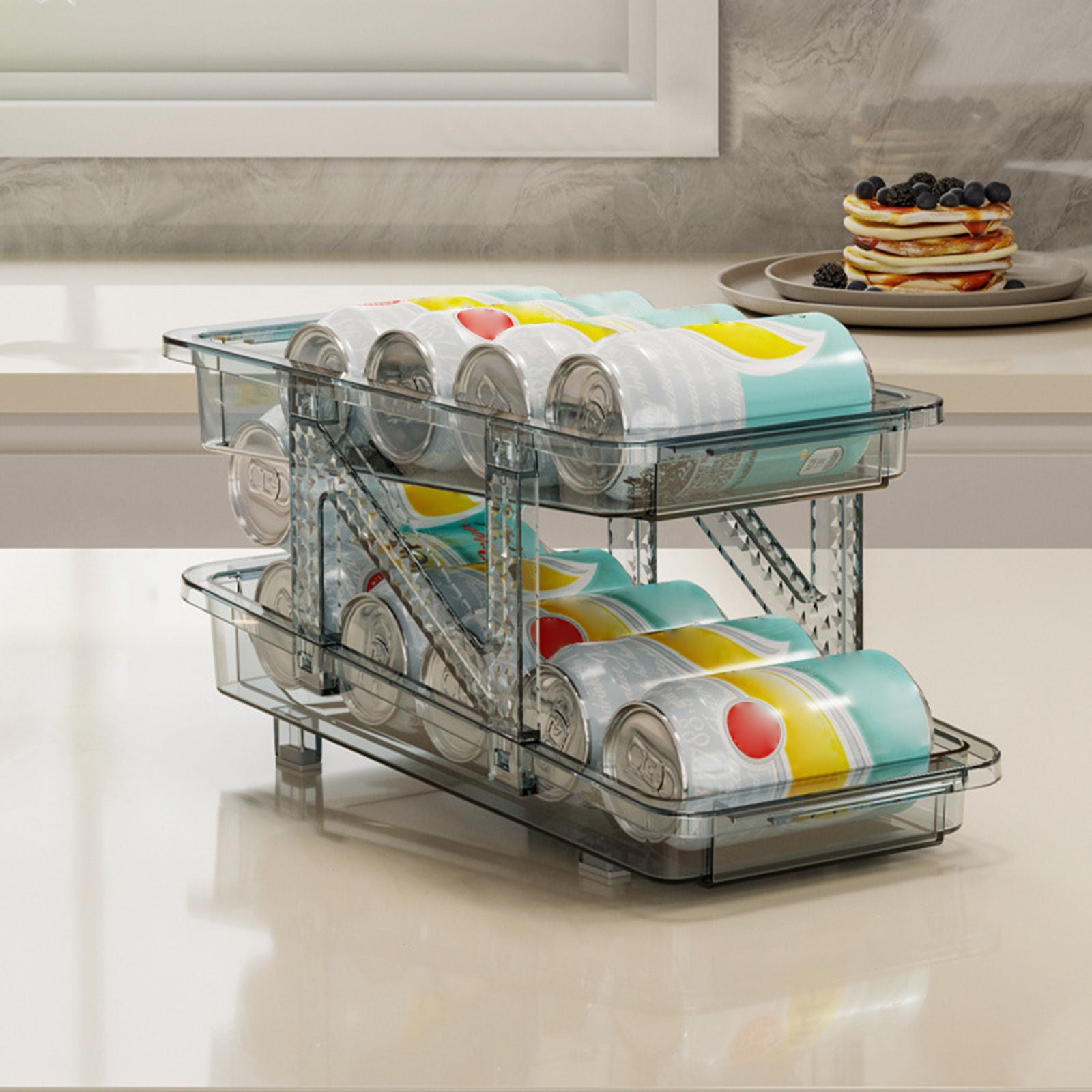 KULOKHUI Storage Basket Infinite Telescopic Beverage Storage Box ...