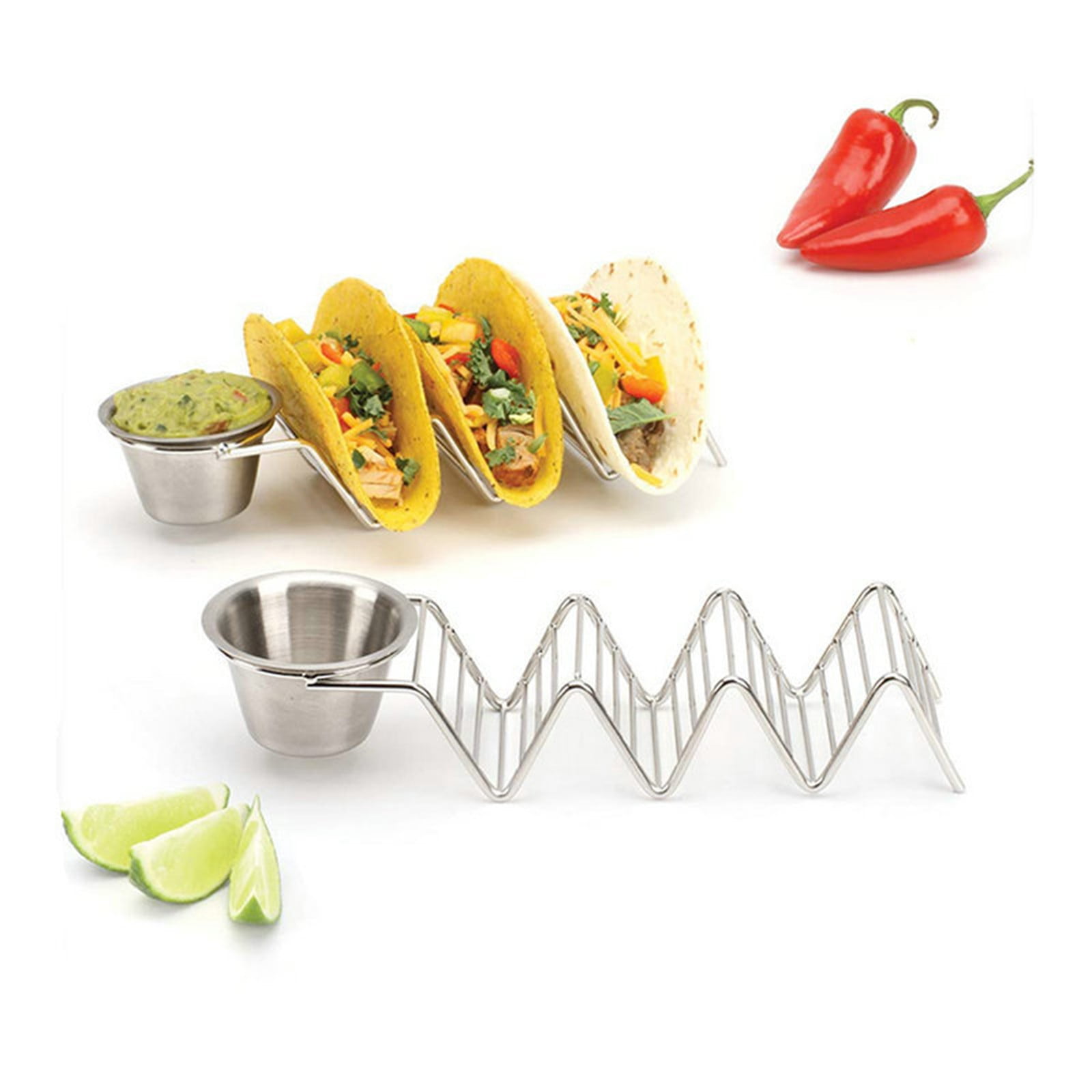 KULOKHUI Taco Holders Set Mexican Pancake Rack Fresh Tower Display Rack ...