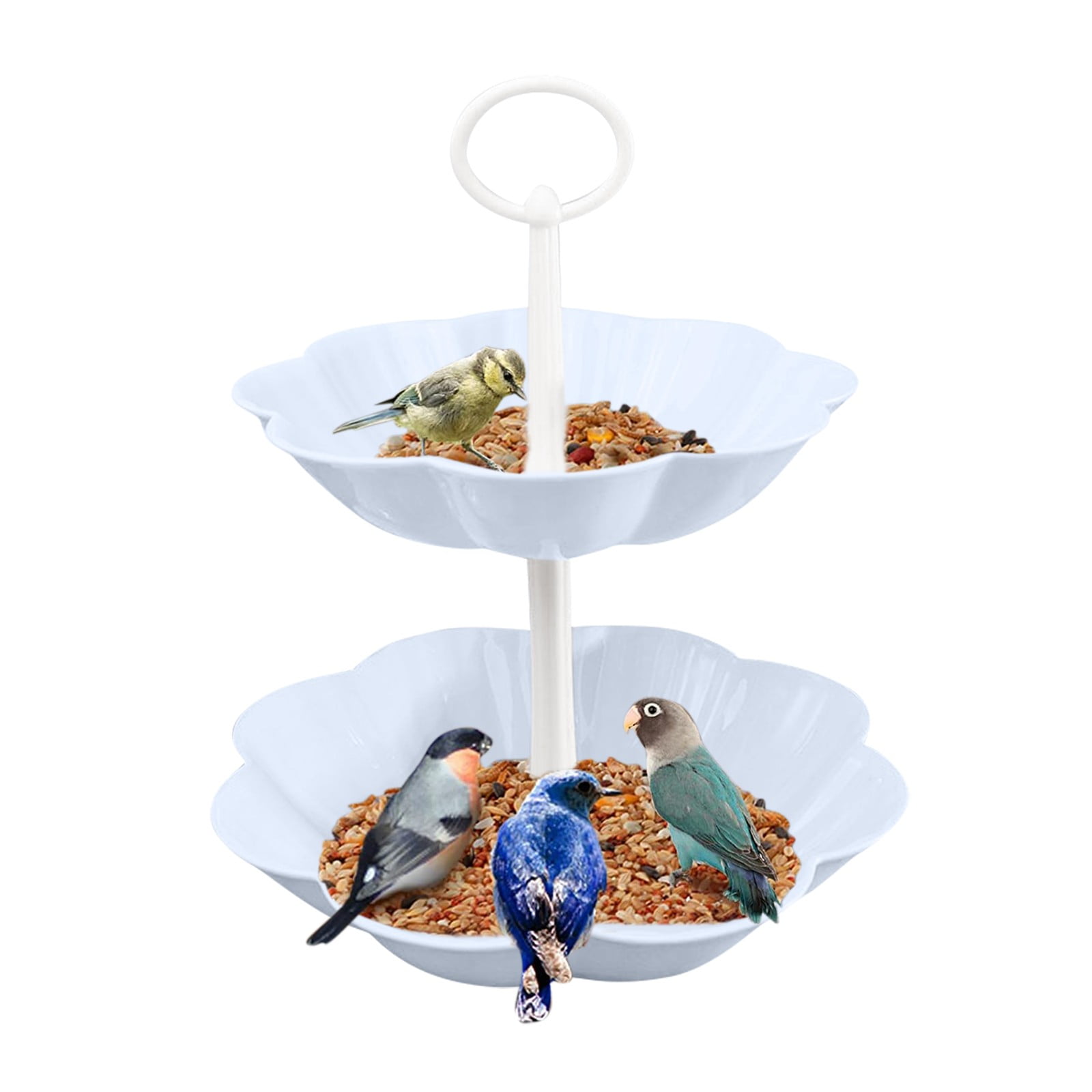 KULOKHUI Trays and Platter European Double Layer Fruit Tray Cake Rack ...