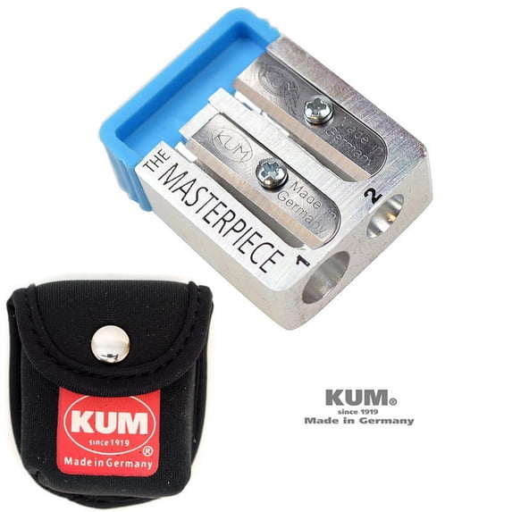 KUM Masterpiece Double Hole Metal Blade Pencil Sharpener, Hand Held ...