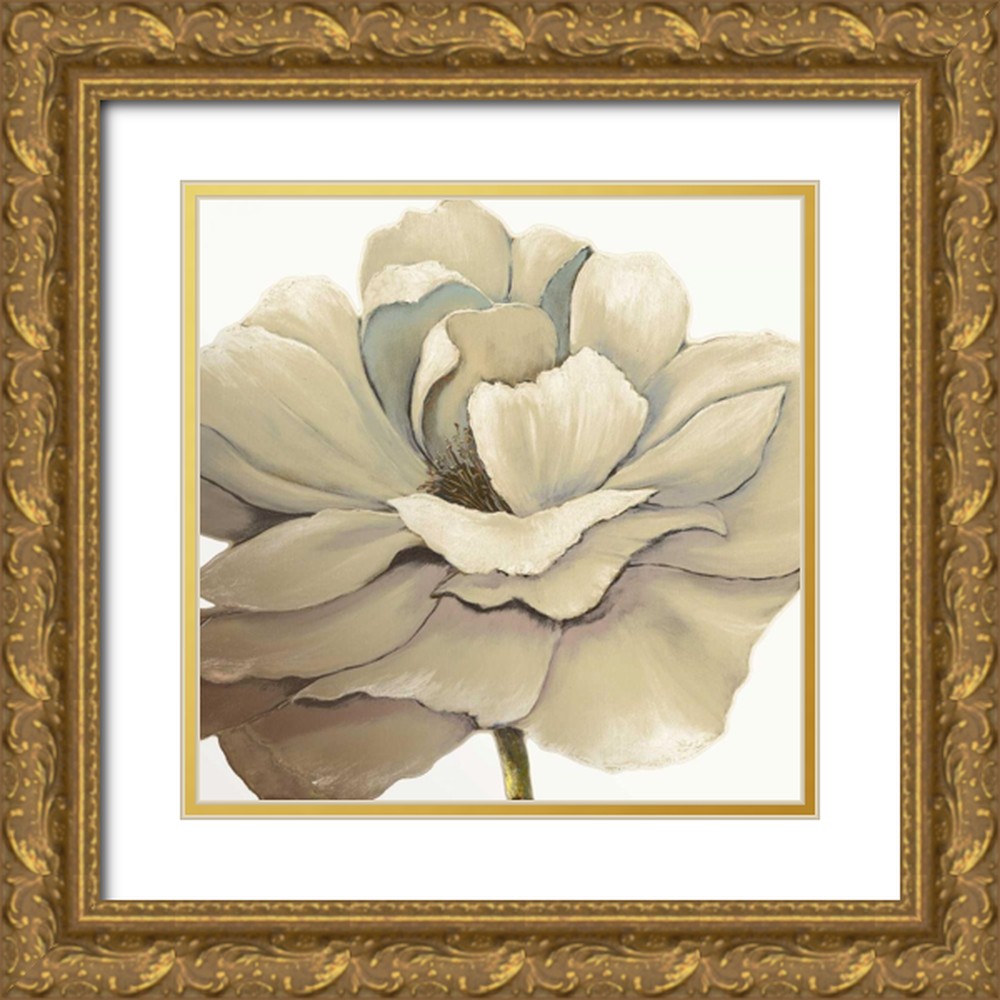 KUMA 12x12 Gold Ornate Wood Framed with Double Matting Museum Art Print ...