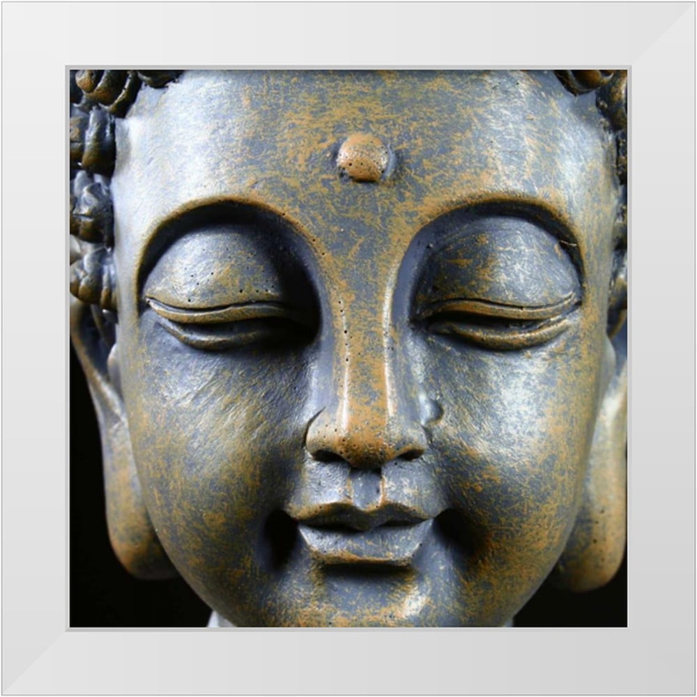 KUMA 12x12 White Modern Wood Framed Museum Art Print Titled - Buddha ...