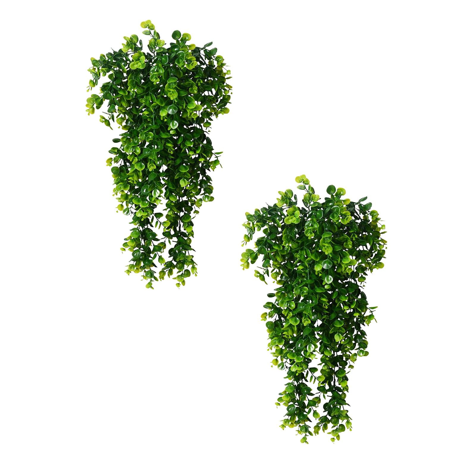 KUMHONW 2Pcs Artificial Hanging Plants, 30.71 Inchs Fake Ivy Vine for ...