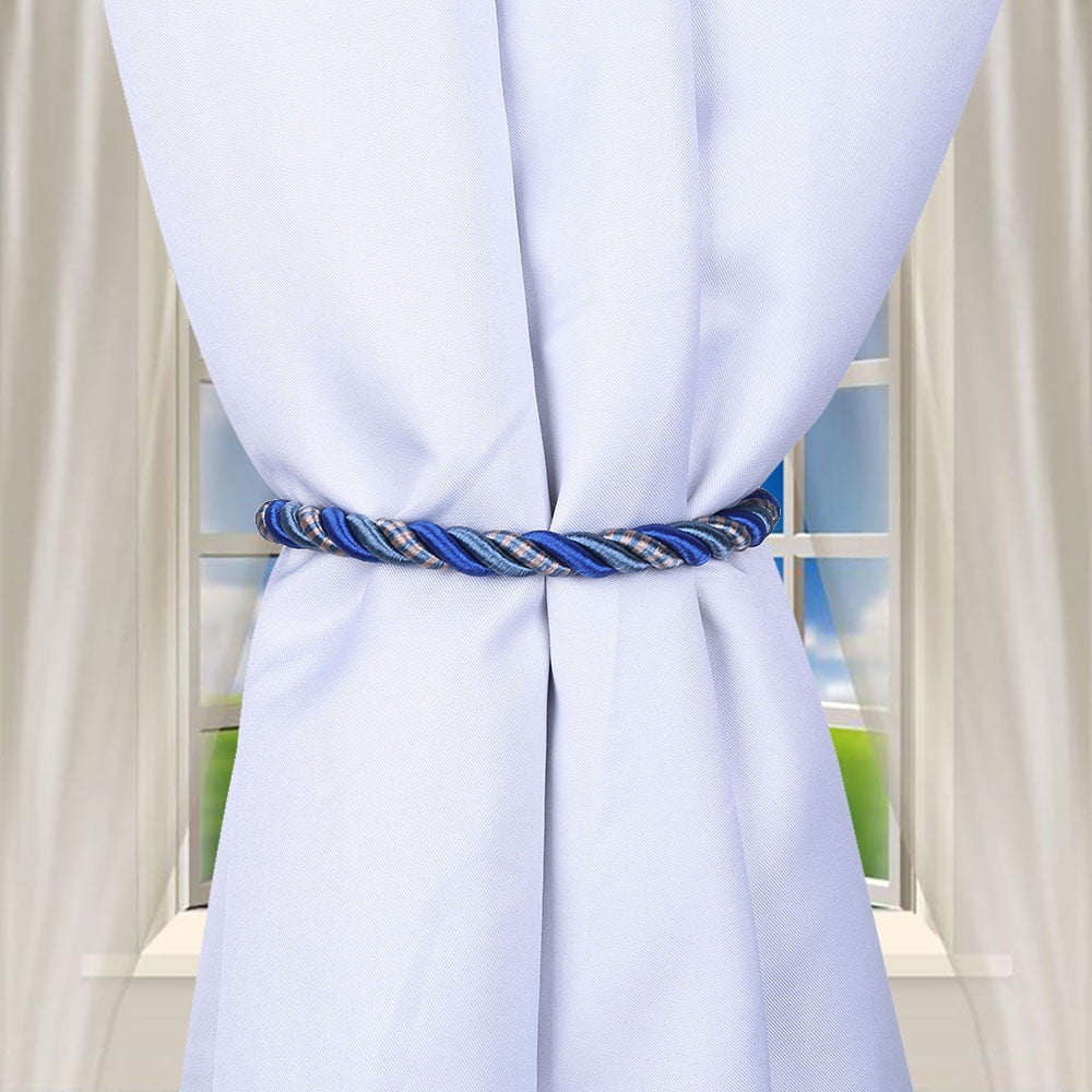 YAZHPA Ropes Tie Backs for Window Curtain Cord Buckle Tiebacks Braided ...