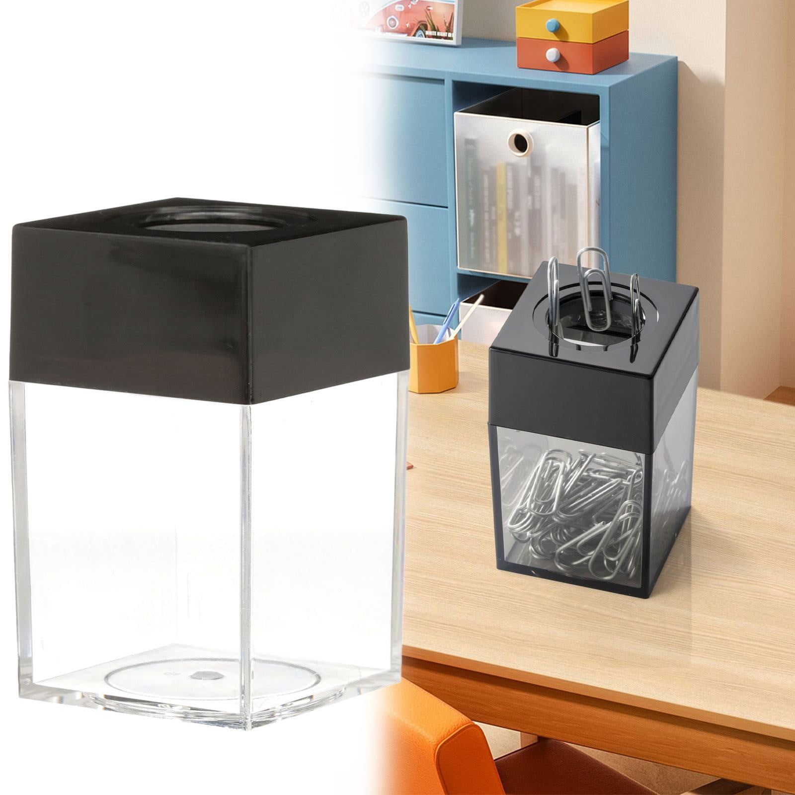 KUMHONW Small Clip Dispenser with Magnetic Top Plastic Small Square ...
