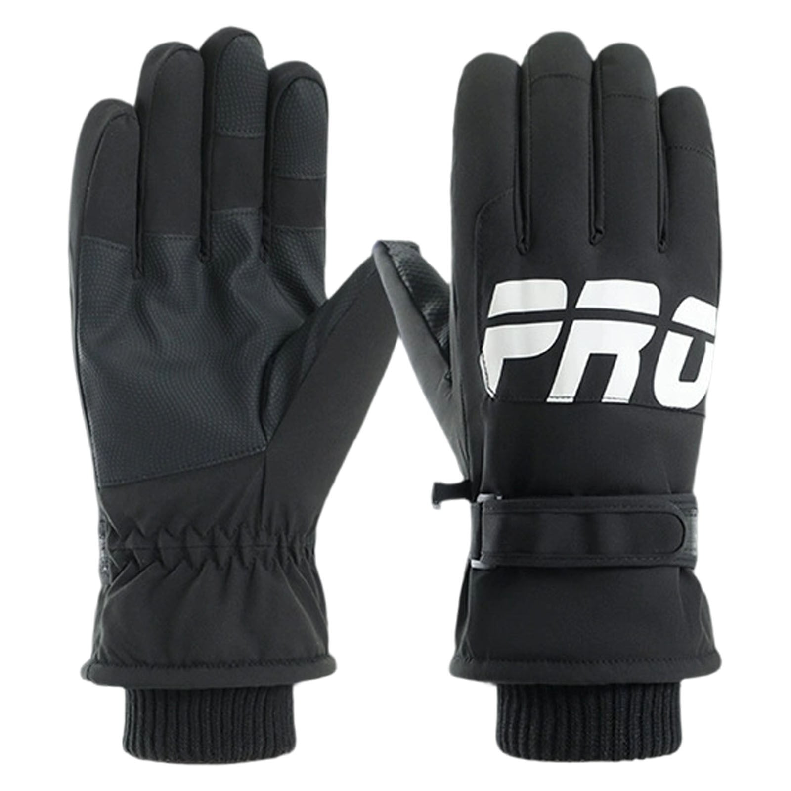 KUMHONW Winter Thermal Gloves Men Women Touchscreen Anti Slip Water ...