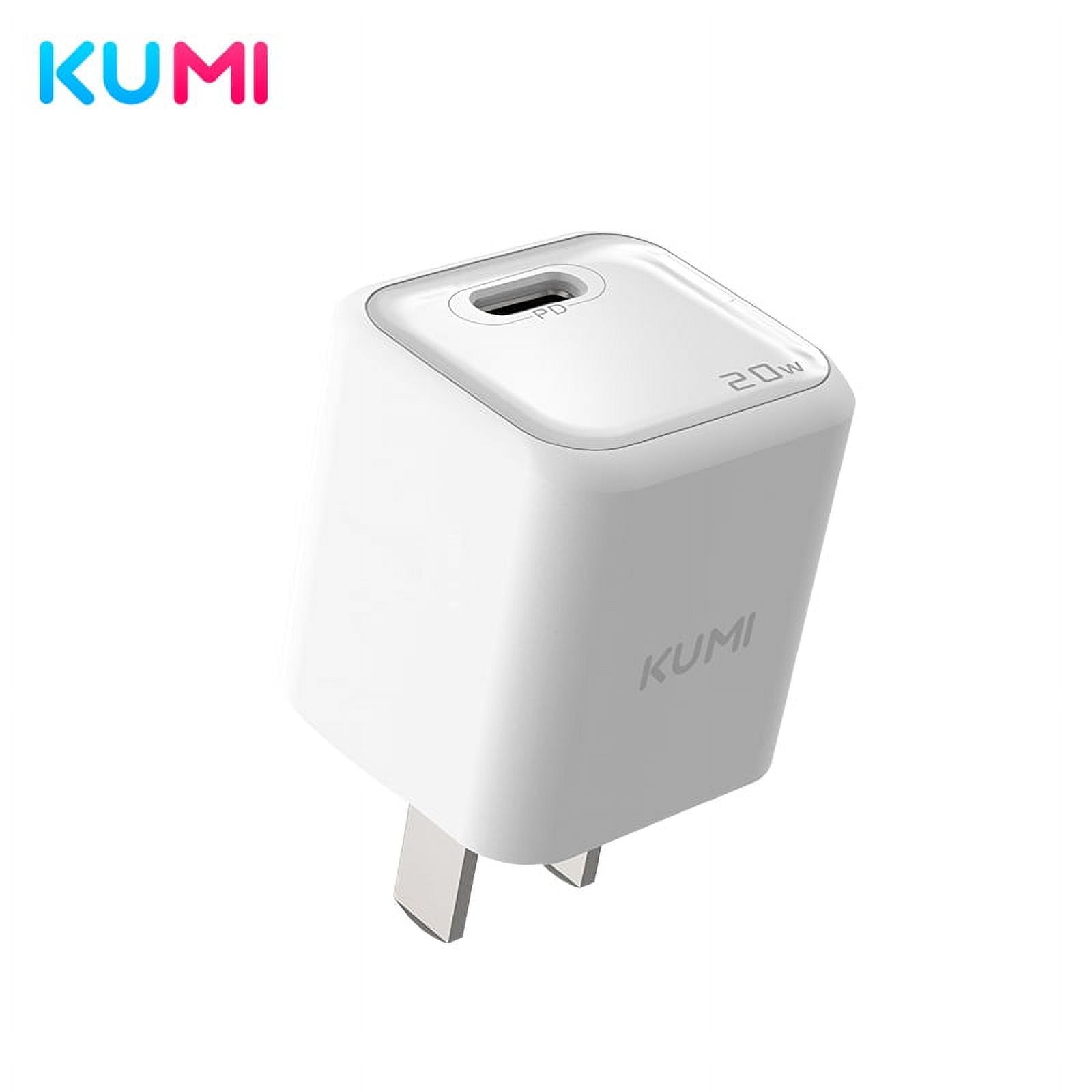 KUMI Quick Change Plug PD 20W Max for iOS and Android devices - White ...