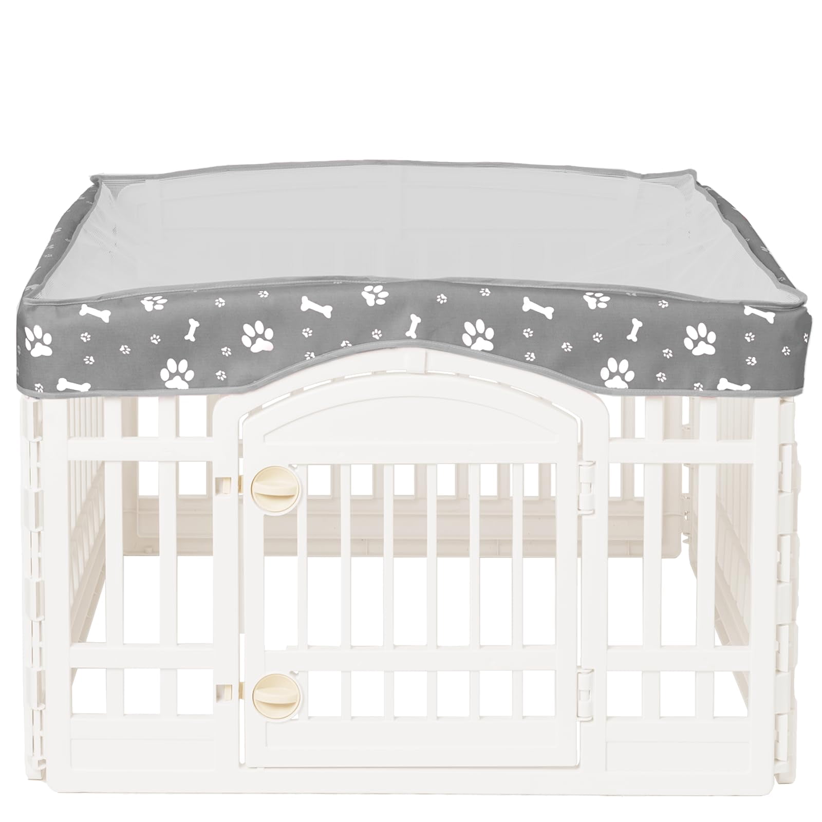 KUMOUARTS Dog Playpen Mesh Top HYZ01 Cover for Inch Pet Playpen with 4 ...