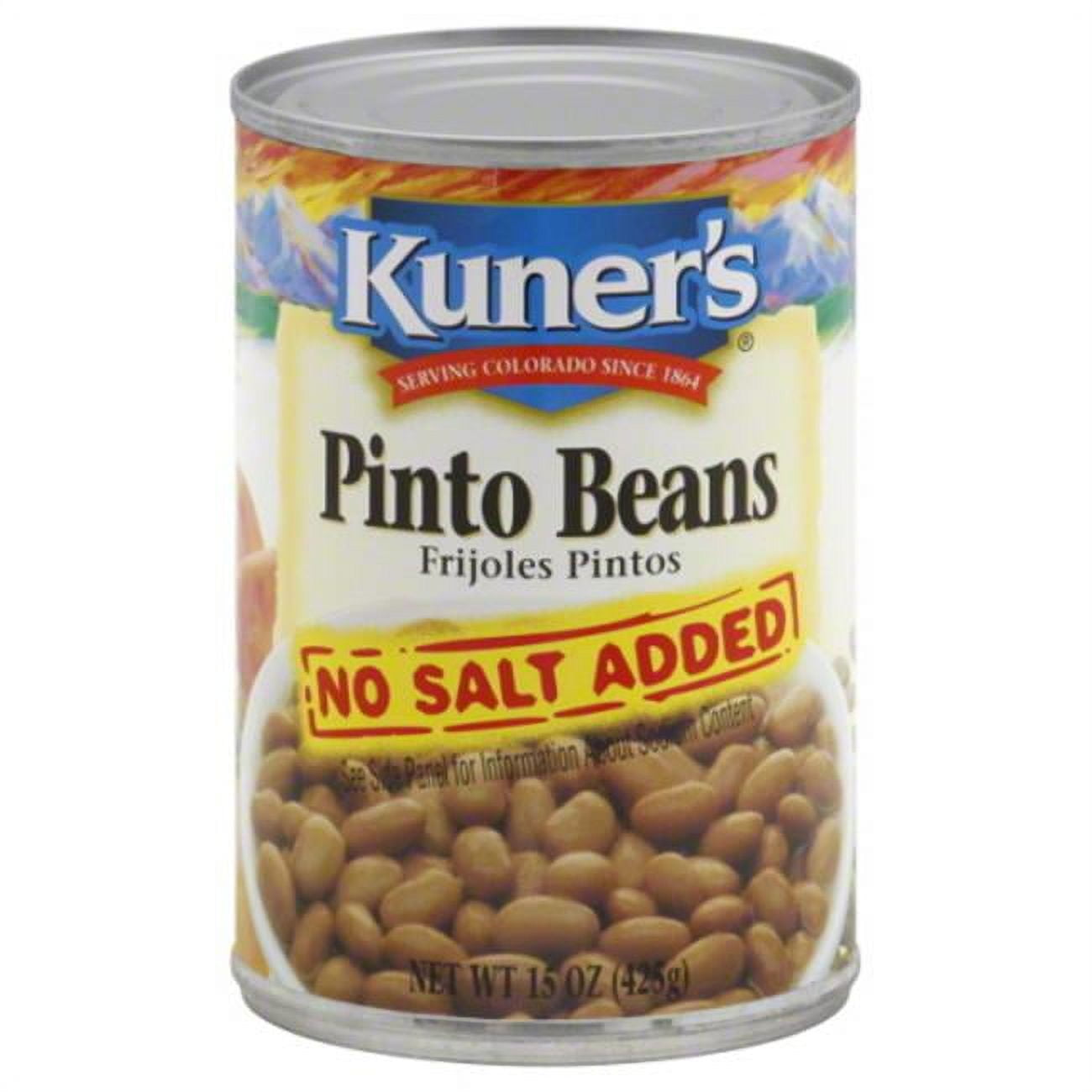 KUNERS BEAN PINTO NO SALT-15 OZ -Pack of 12 - Walmart.com