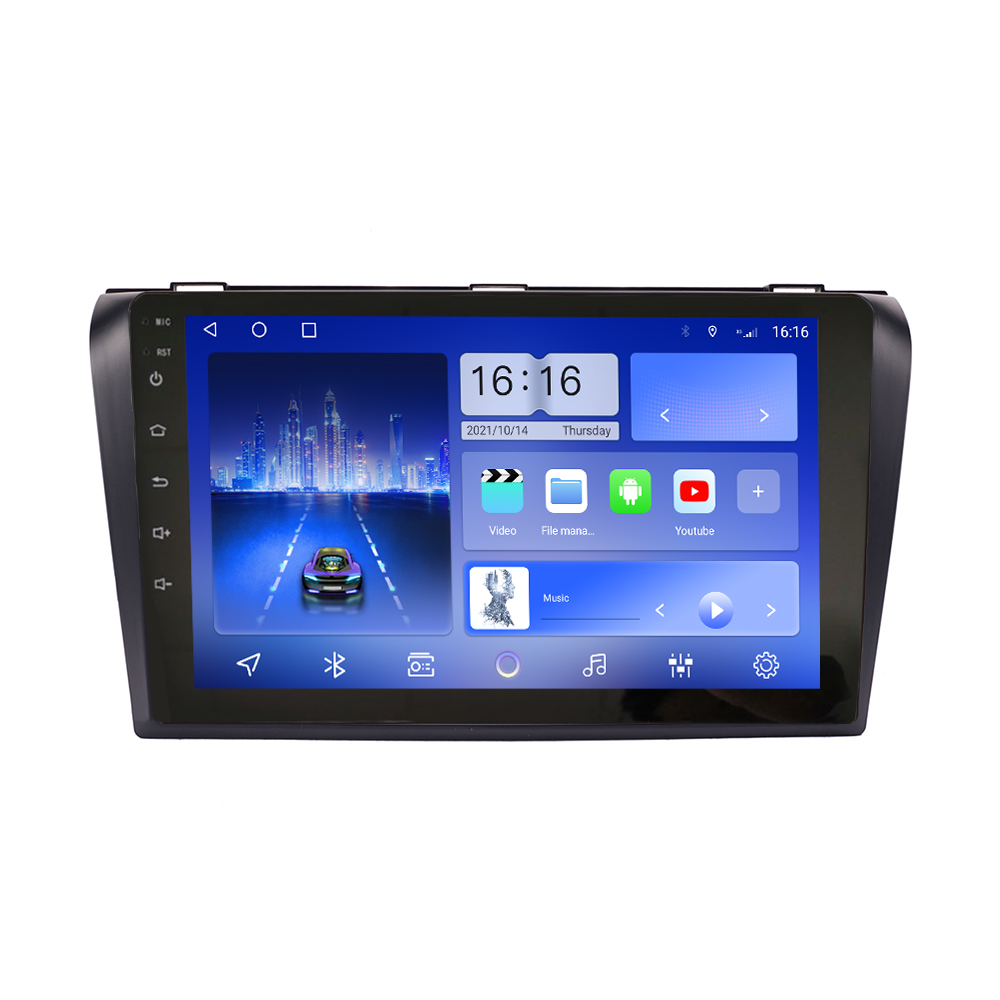 KUNFINE Android 10 Autoradio 9" Car Navigation Stereo Octa Core 3GB 32GB Multimedia Player GPS ...