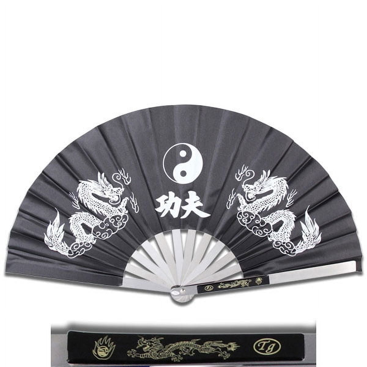 KUNG FU METAL FIGHTING FAN 14.75" OVERALL - Black - Walmart.com