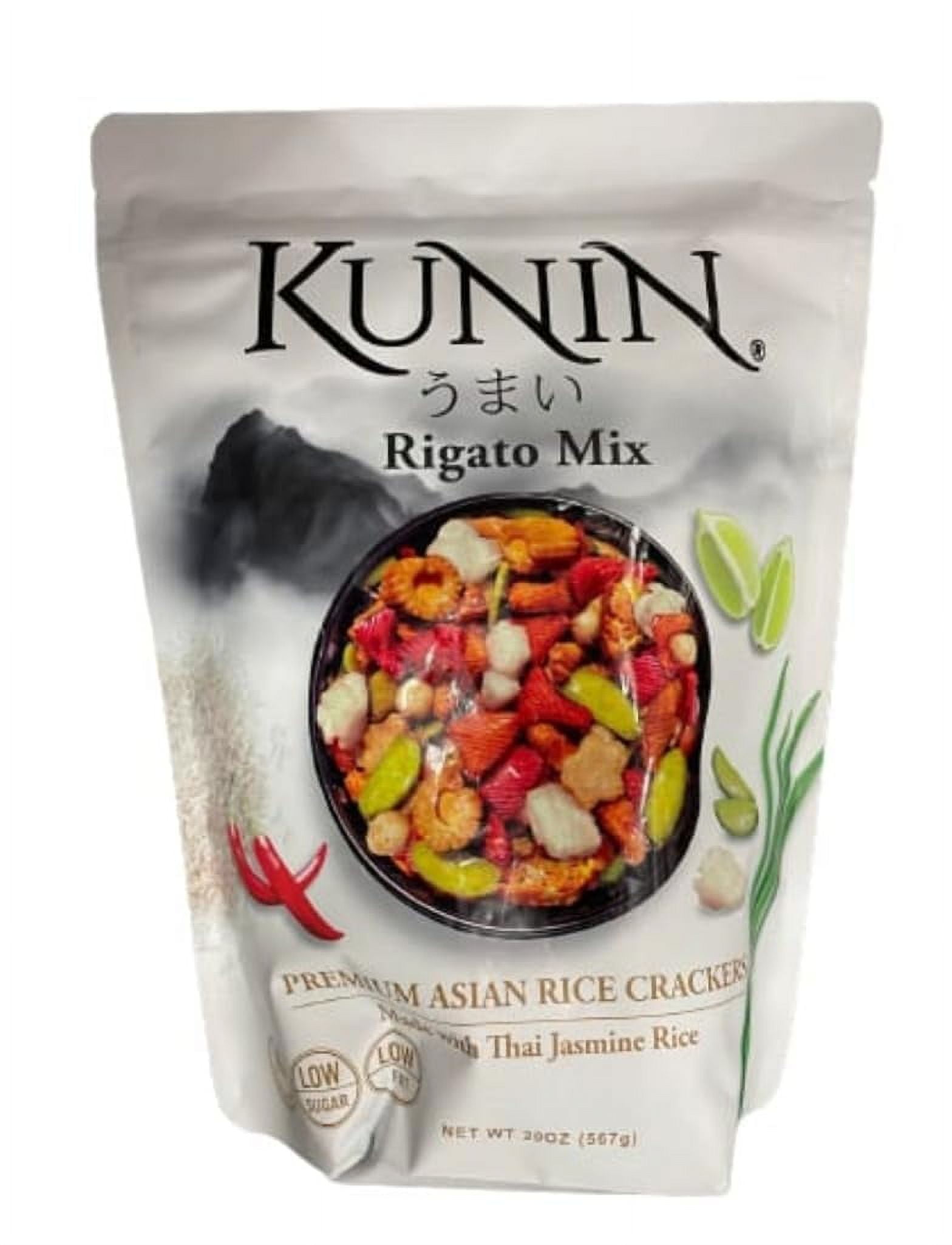 KUNIN Rigato Mix, Premium Asian Rice Crackers, Made With Thai Jasmine Rice, 20 Oz - Walmart.com