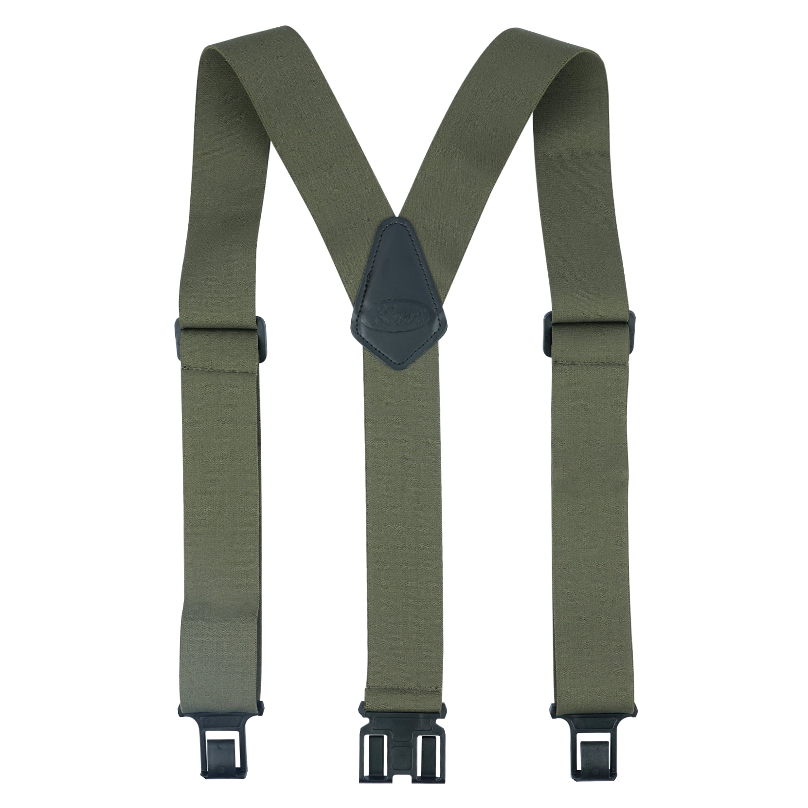 KUNN Men's Perry 1.5 inch Wide Suspender,Elastic Hook End Adjustable ...