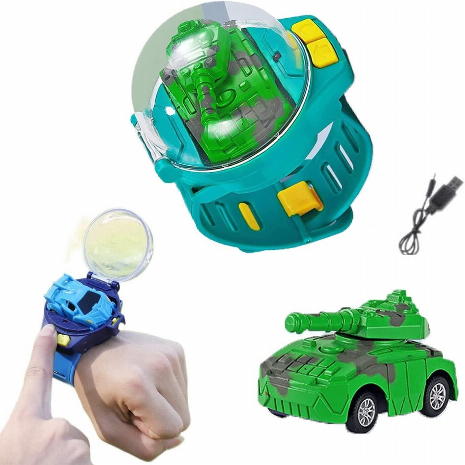 KUNPENG 2022 New Mini Remote Control Tank Watch Toys, Watch Tank Toys ...