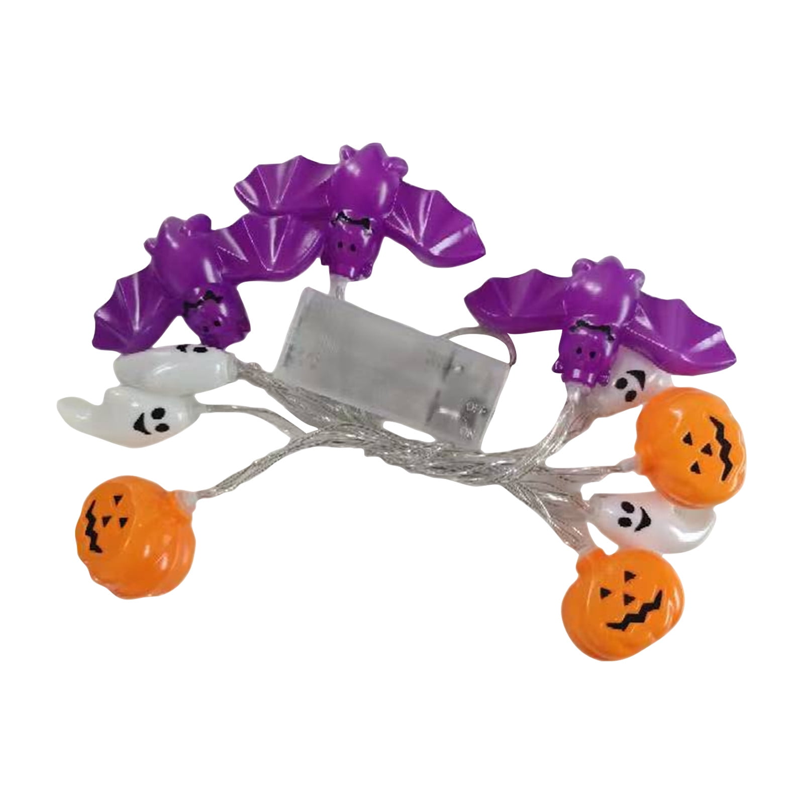 KUNPENG 5Ft/10Ft Halloween LED Lights Decorations, Pumpkin Bat Ghost ...
