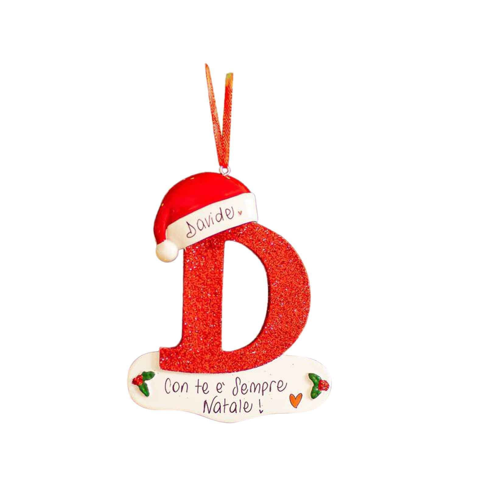 KUNPENG Acrylic Letters Pendant, Cute Santa Hat Decorations Balls For ...