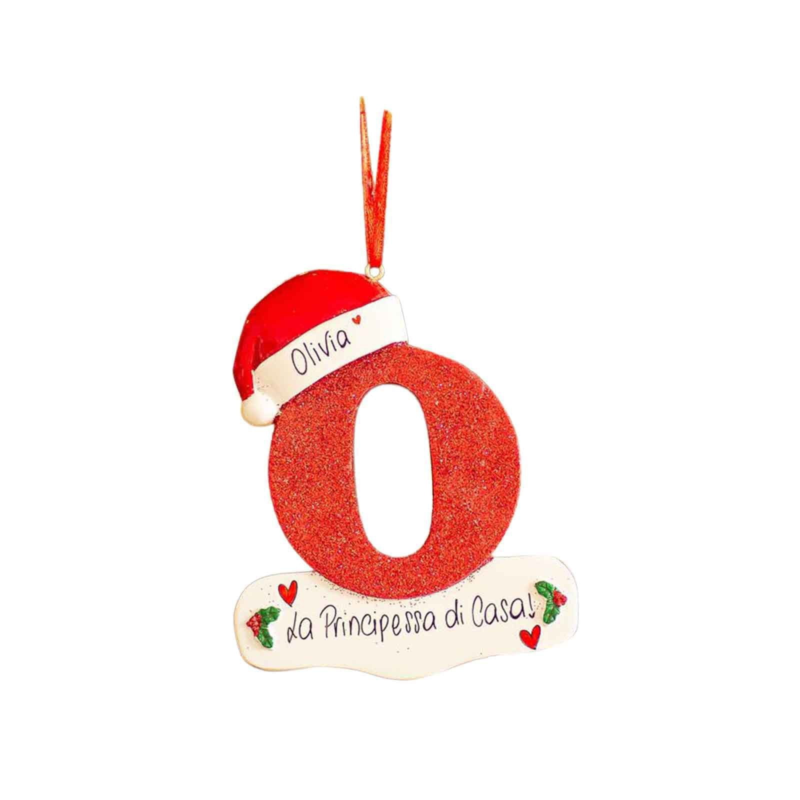 KUNPENG Acrylic Letters Pendant, Cute Santa Hat Decorations Balls For ...