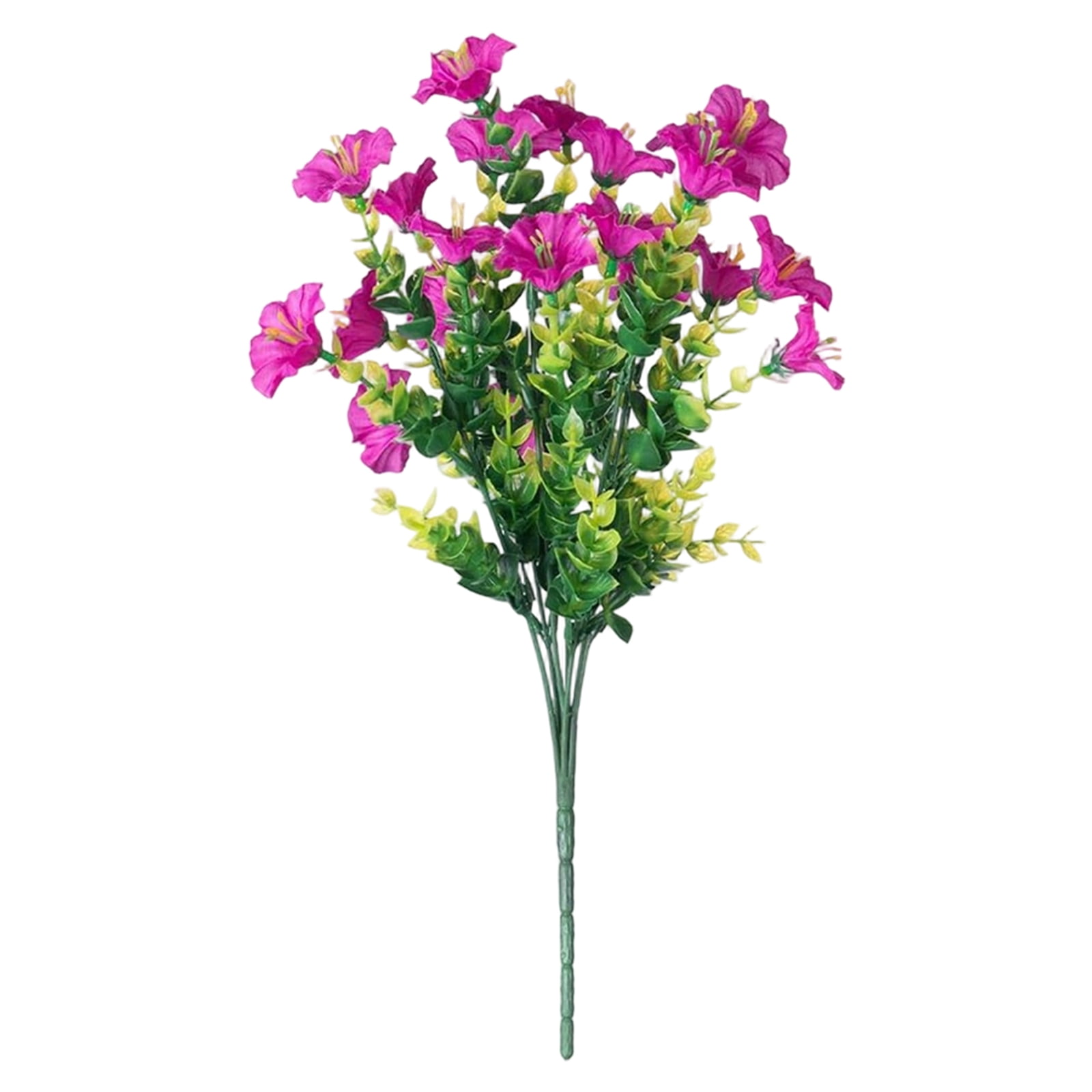 KUNPENG Artificial Morning Glory Flowers Faux Trumpet Flower Bushes UV ...