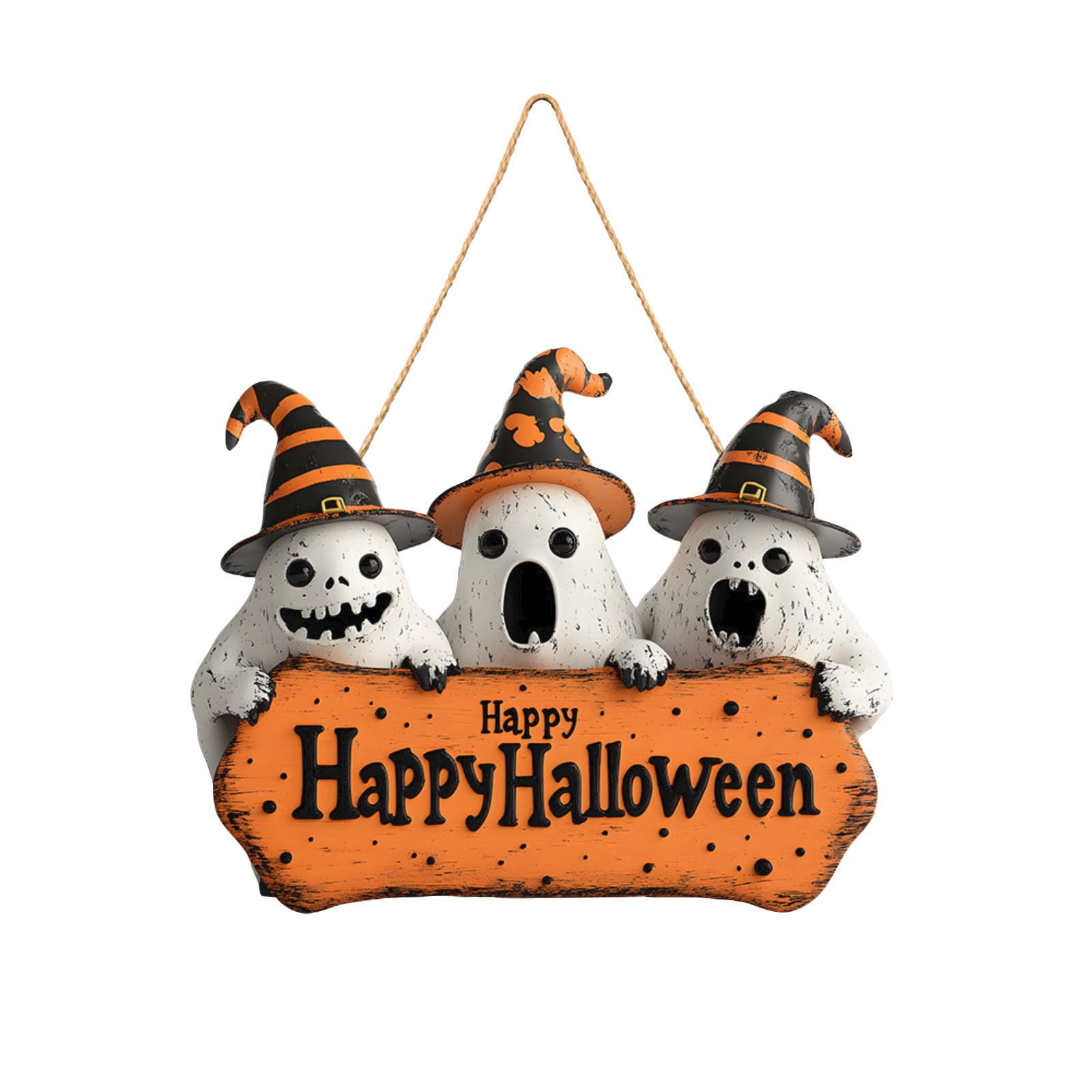 KUNPENG Halloween Ghost Door Sign, Halloween Decorations, Spooky Ghost ...