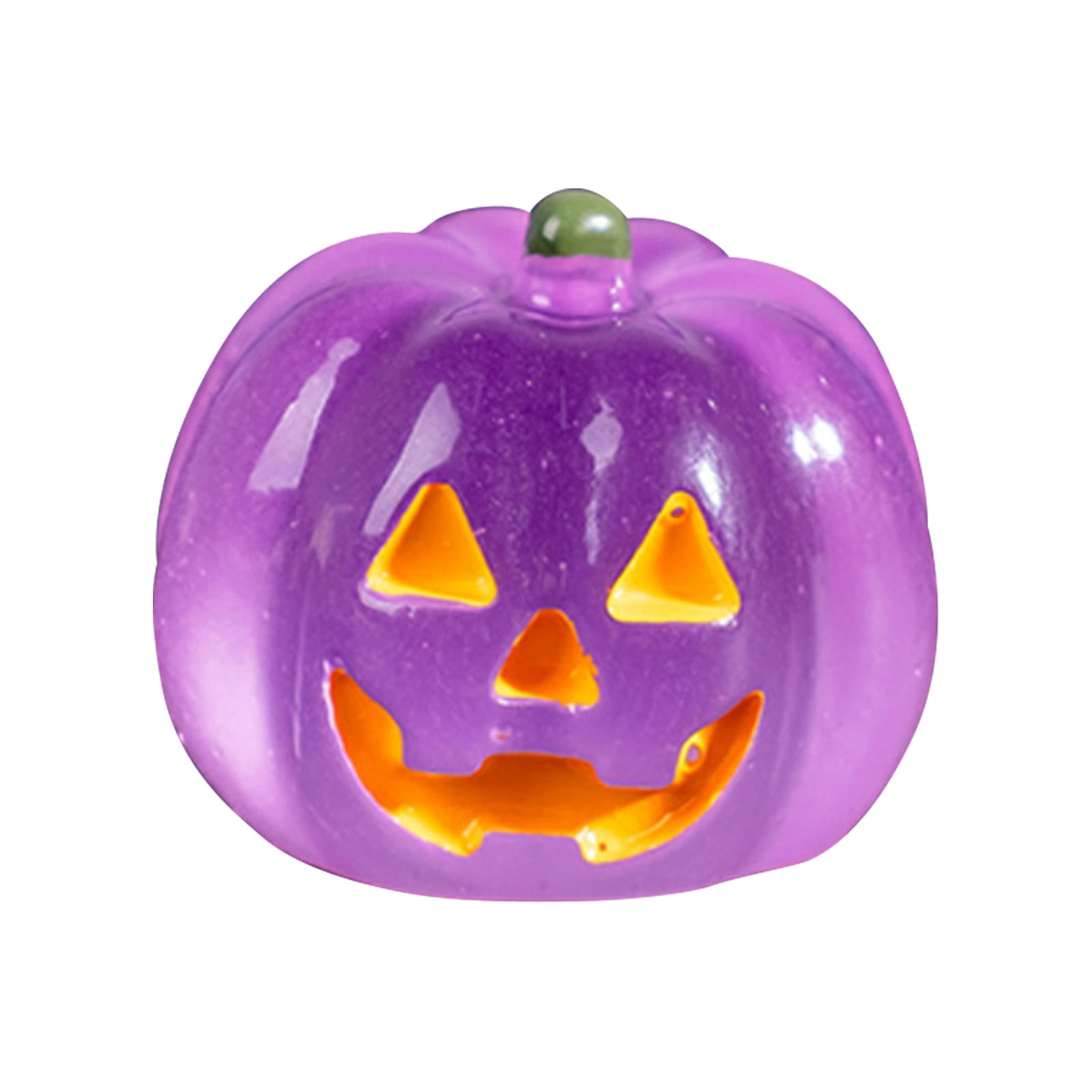 KUNPENG Mini Glow-in-the-Dark Resin Pumpkin, Halloween Pumpkin ...