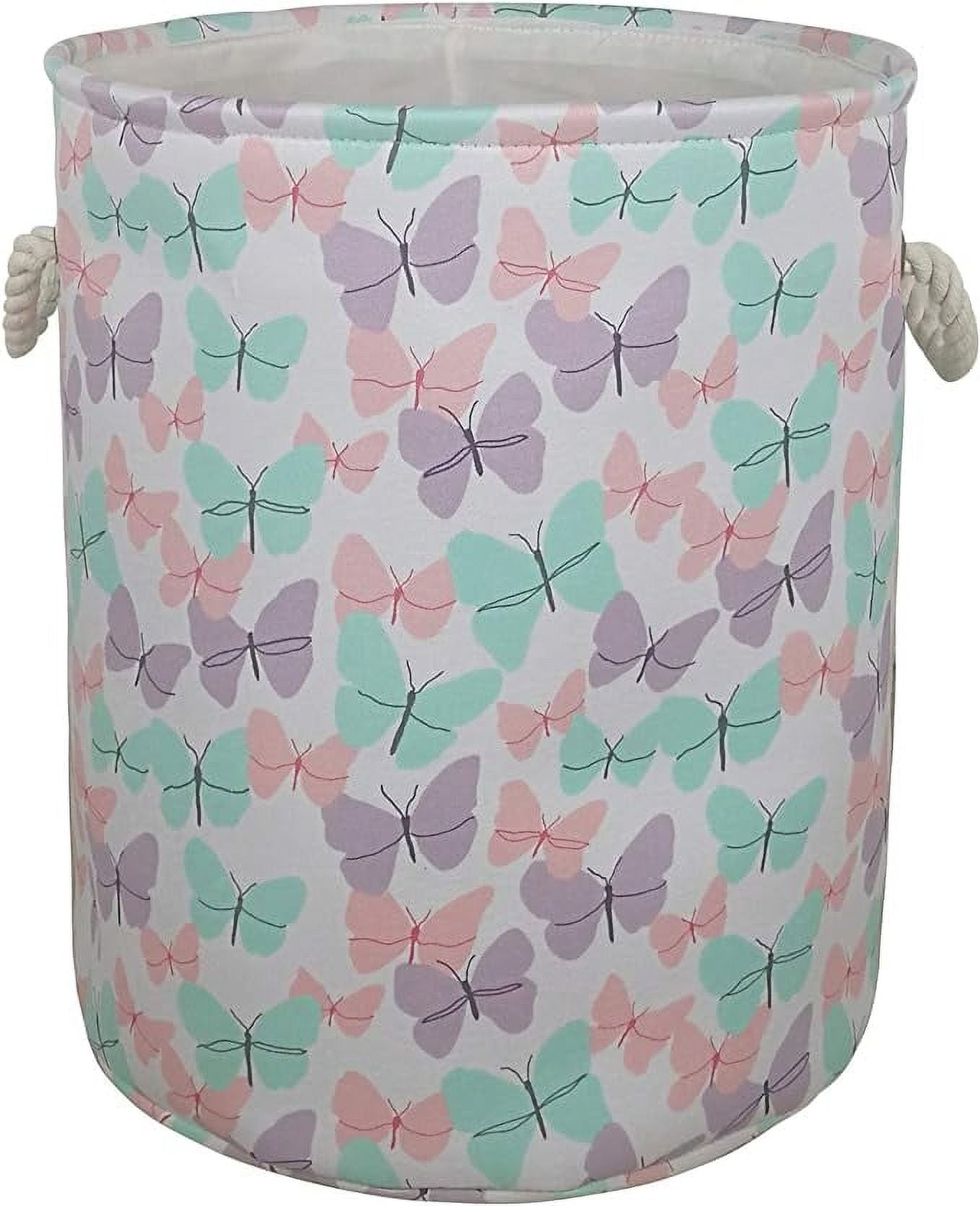 KUNRO Large Storage Basket Toy Box Bin Laundry Bag Foldable Hamper ...