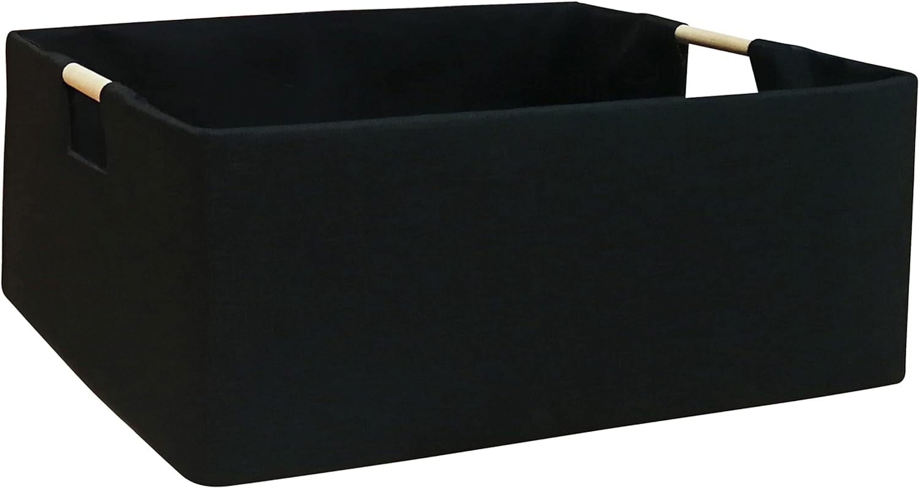 KUNRO Storage Bin for Shelves Rectangle Closet Baskets Foldable Box ...