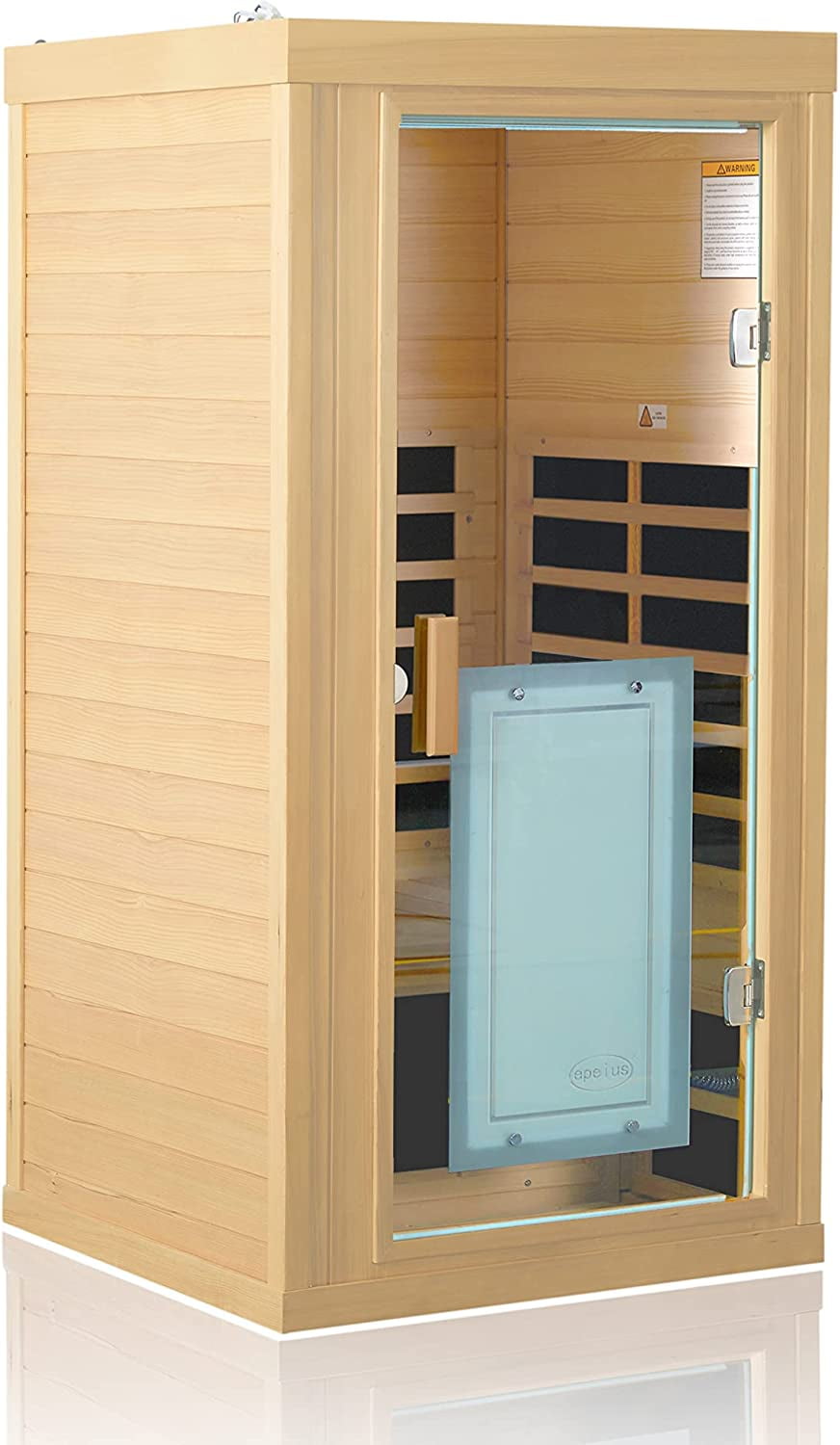 KUNSANA Personal Indoor Infrared Sauna Room, Single Body, Small Size, 8 ...