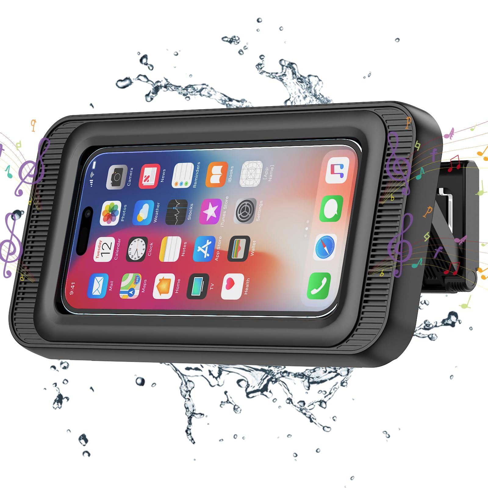 KUNSLUCK Shower Phone Holder Waterproof, 480°Rotation Shower Phone Case ...