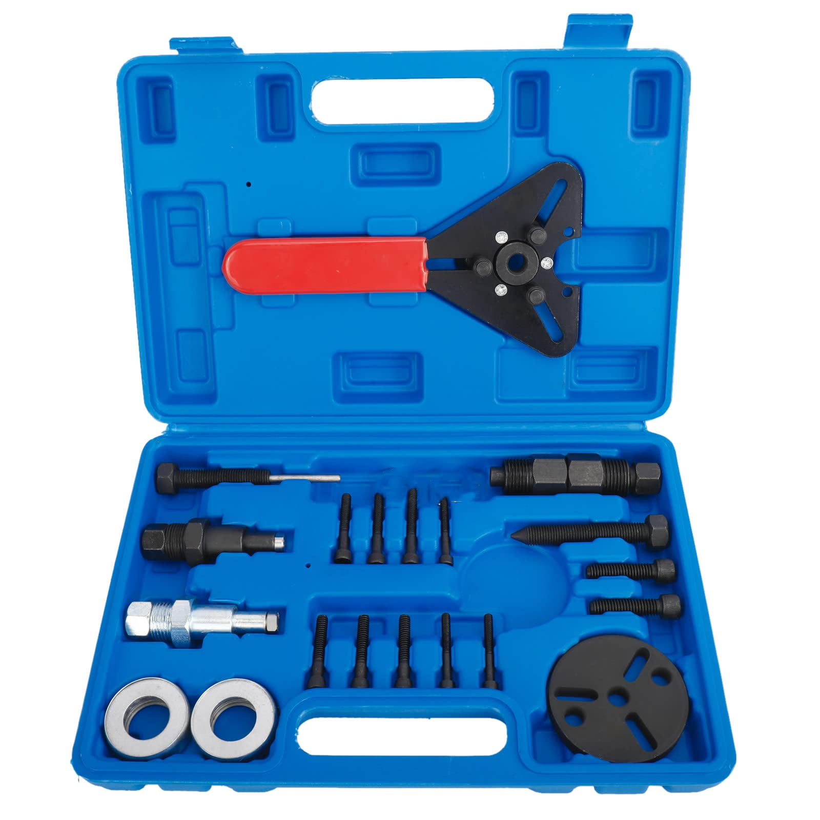 KUNTEC 21Pcs A/C Clutch Removal and Installation Holding Tool Kit C64 ...