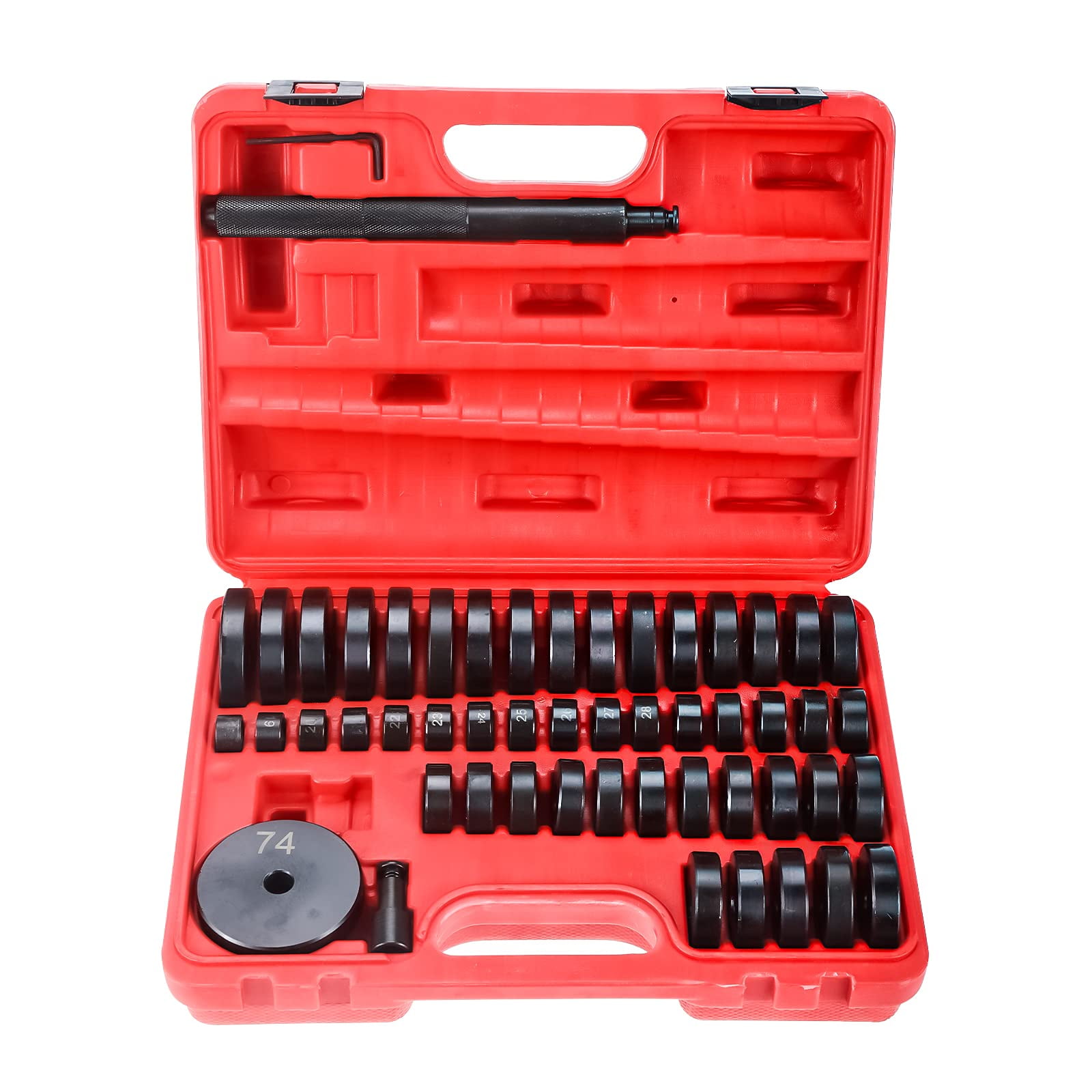 KUNTEC 52 Piece Custom Bushing Driver Tool Set,Transmission Wheel Axle ...
