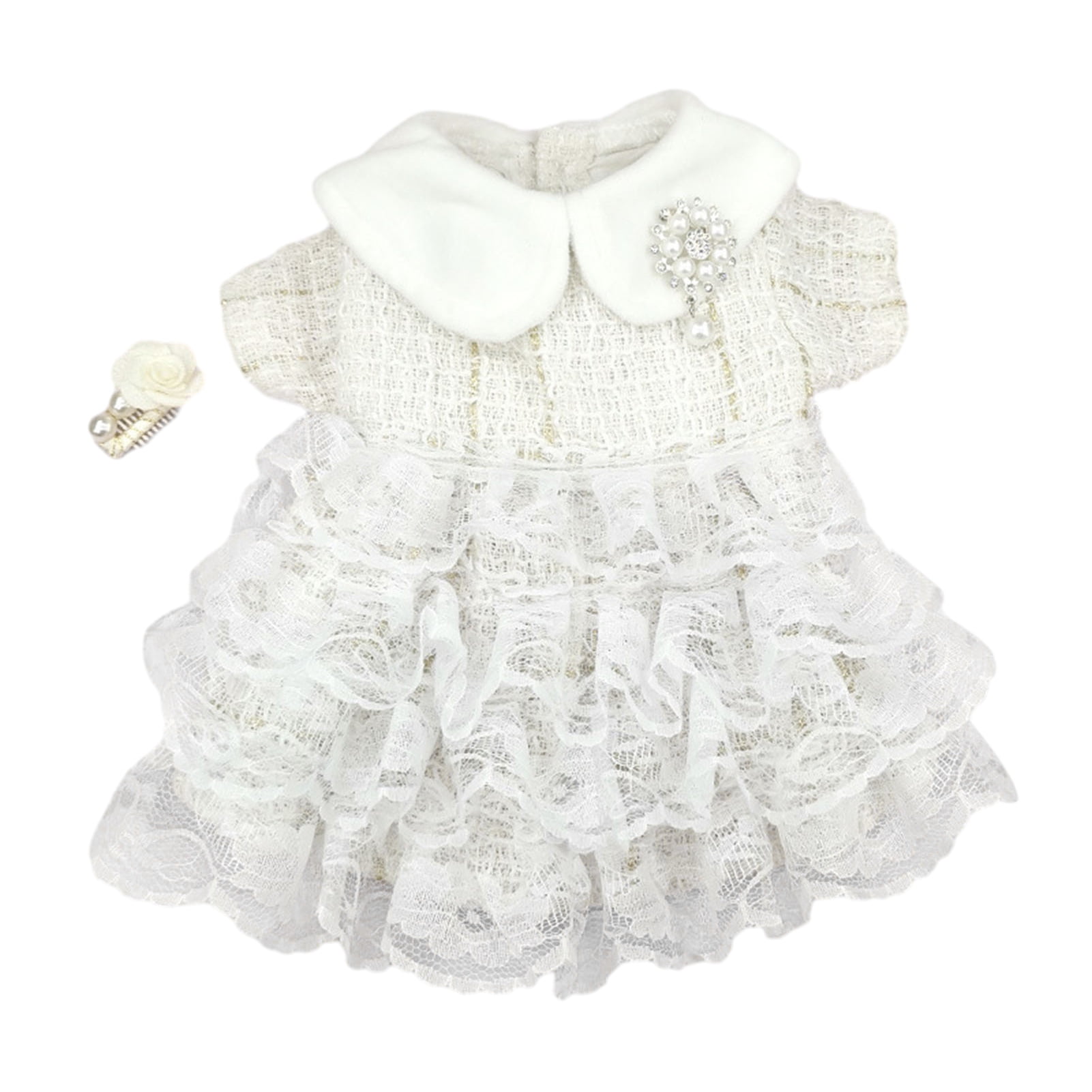 KUNyu 1 Set Pet Dress Sweet Cat Princess Dress Fashionable Doll Collar ...