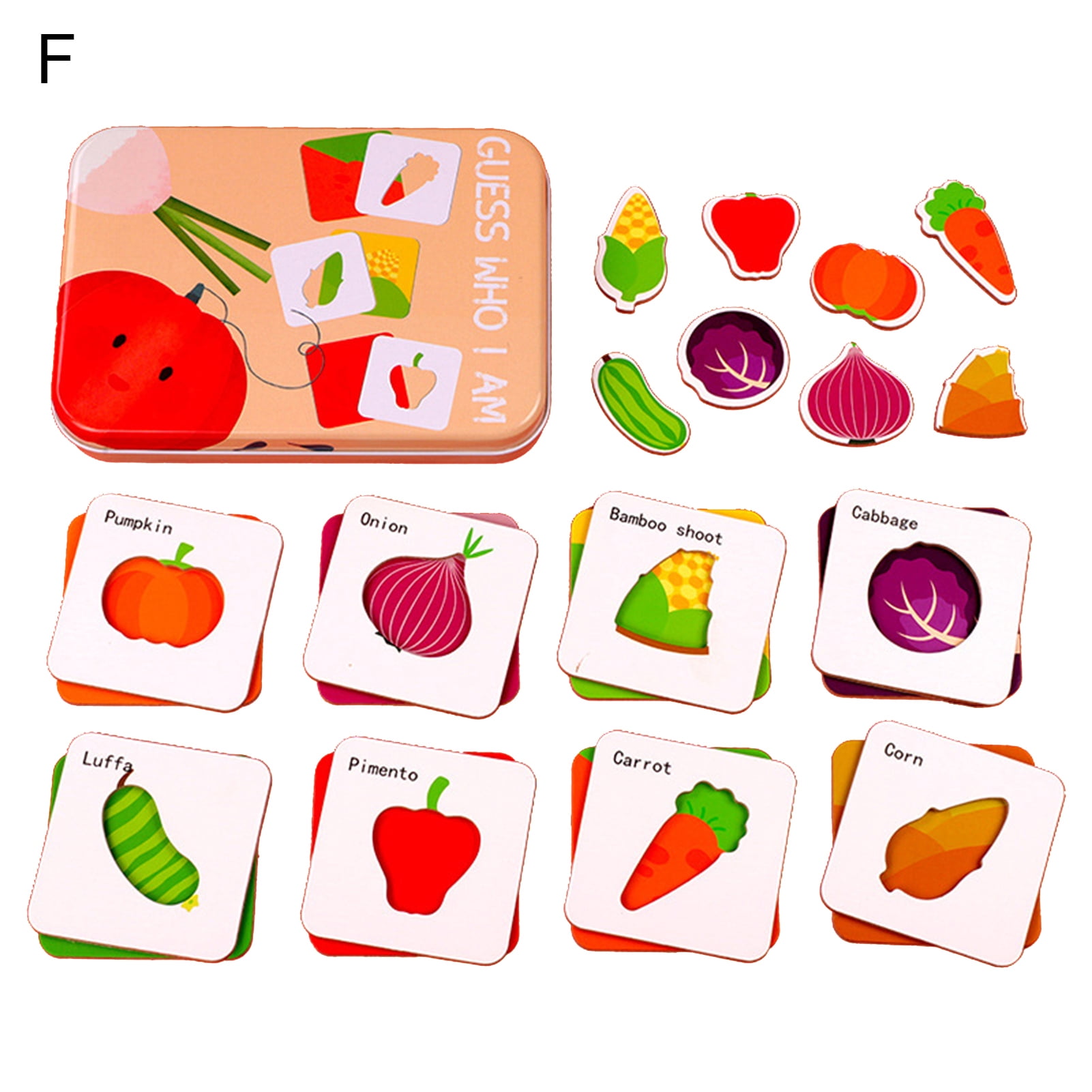 KUNyu 24Pcs/Set Shape Matching Game Bright Color Hand-eye Coordination ...