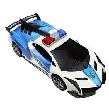 PlayWorld Police Airplane With 4D Flashing Lights - White - Walmart.com