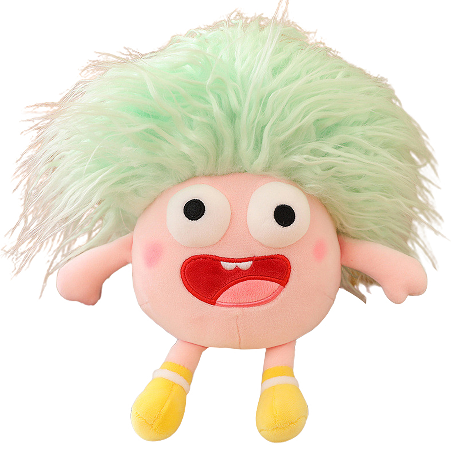 KUNyu Cartoon Plush Doll Toy Funny Cute Colorful Hair Deciduous Teeth ...