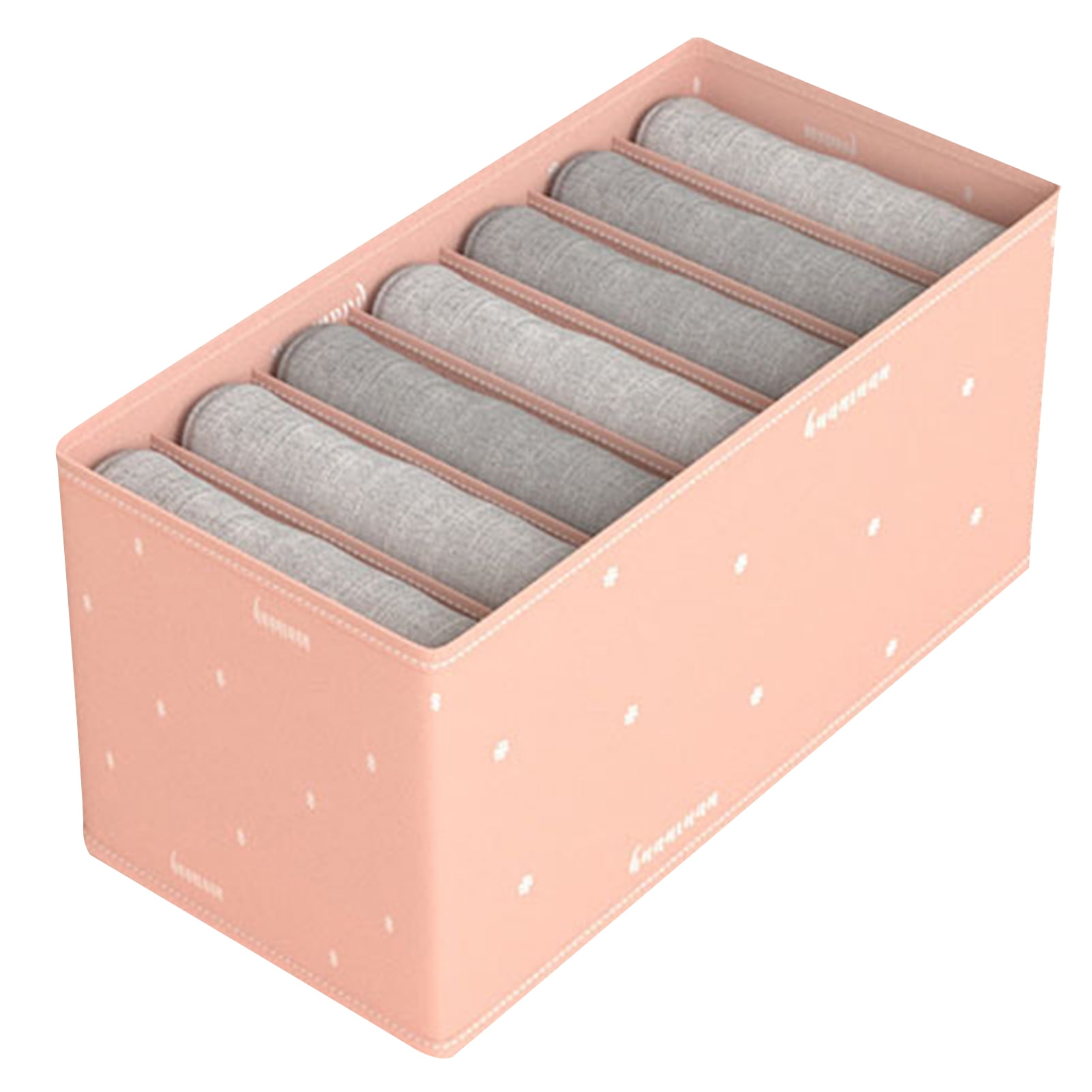 KUNyu Closet Organizer Large Capacity Patchwork 7 Grids Folding Divided ...