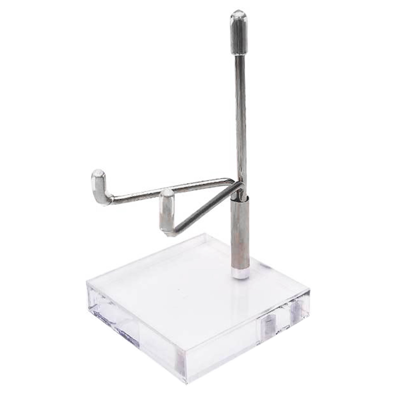 KUNyu Display Stand Adjustable Metal Display Rack with Clear Acrylic ...