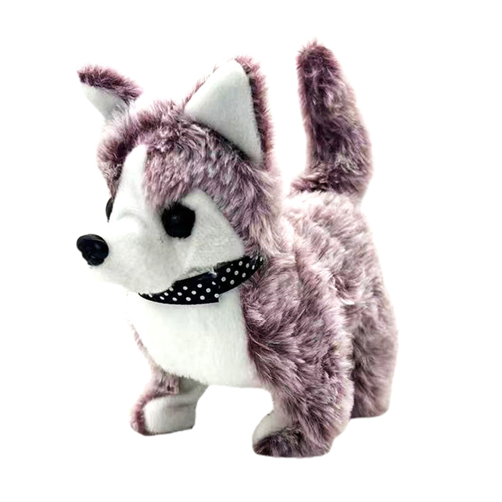 KUNyu Electric Dog Plush Toy Simulated Walking & Tail Wagging Cute ...