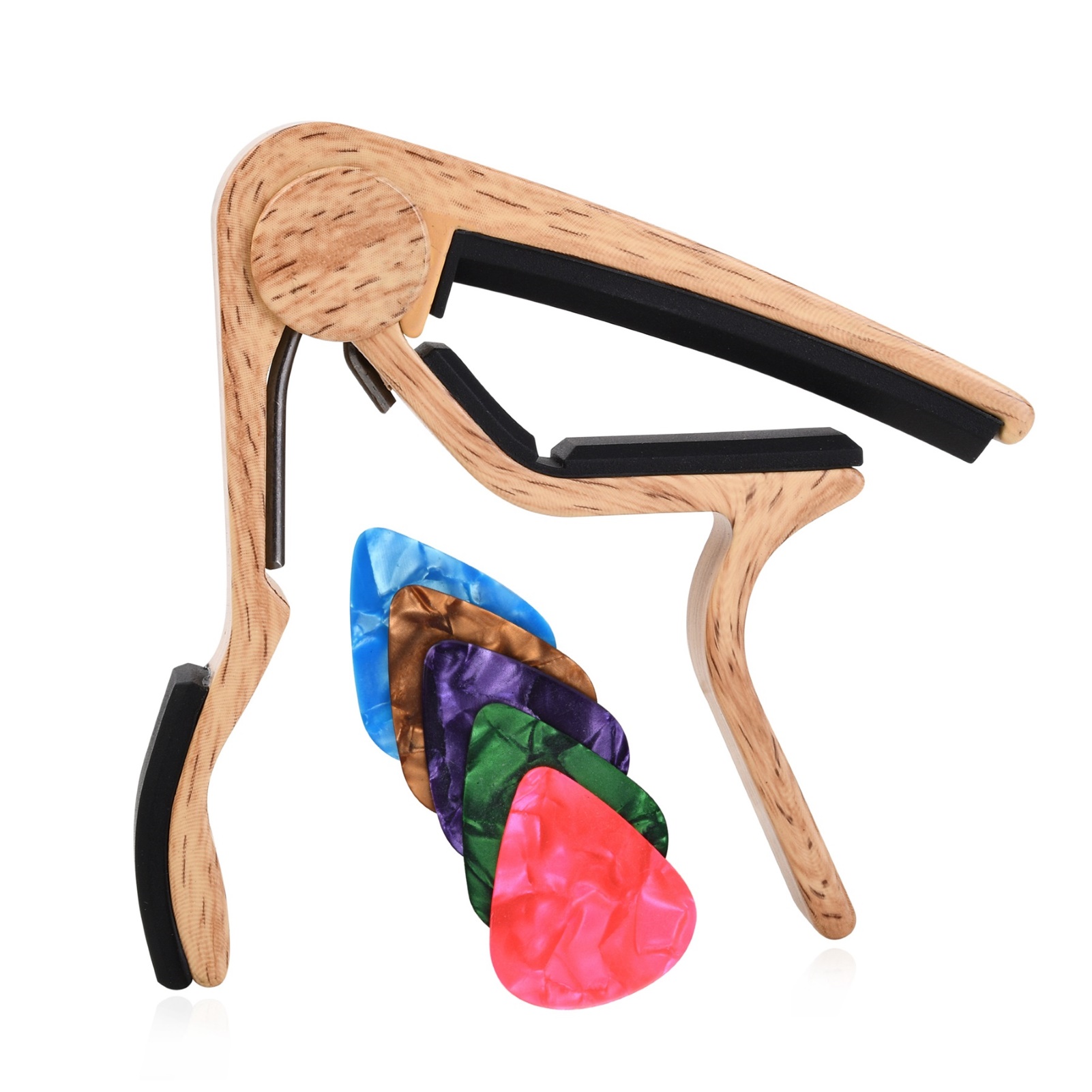 KUNyu Guitar Capo Solid Anti-Slip Simple Operation Metal Quick Change ...