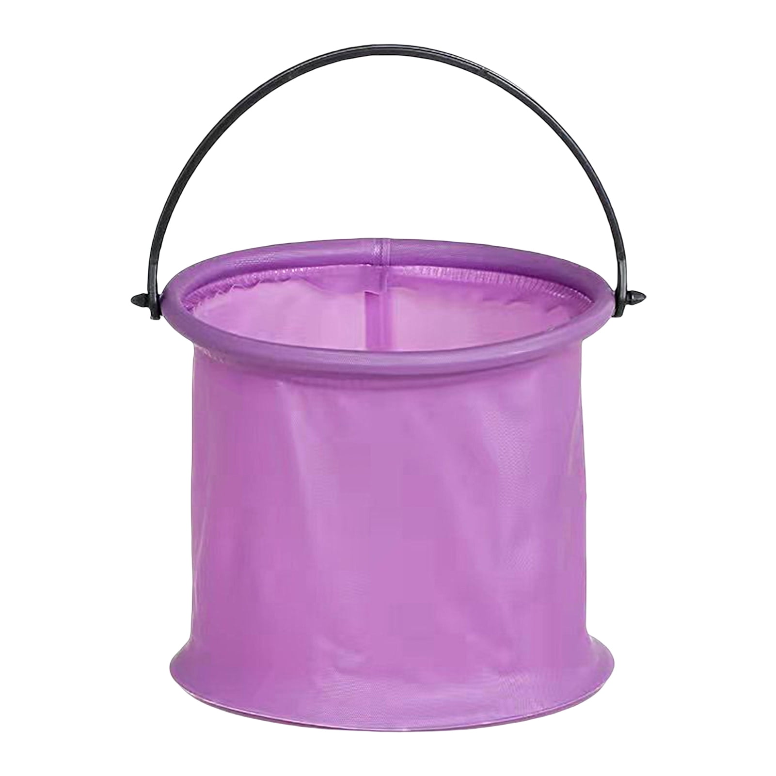 KUNyu Mini Beach Bucket Folding Broken-proof Happy Summer Sand Bucket ...