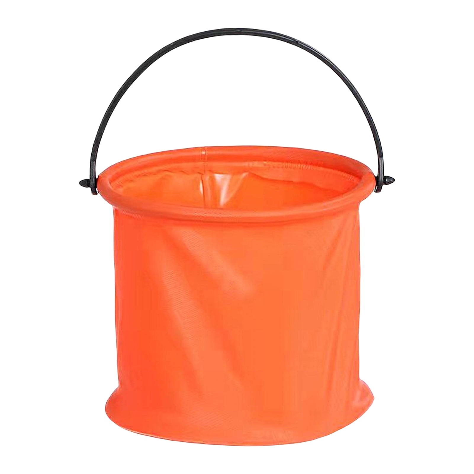 KUNyu Mini Beach Bucket Folding Broken-proof Happy Summer Sand Bucket ...
