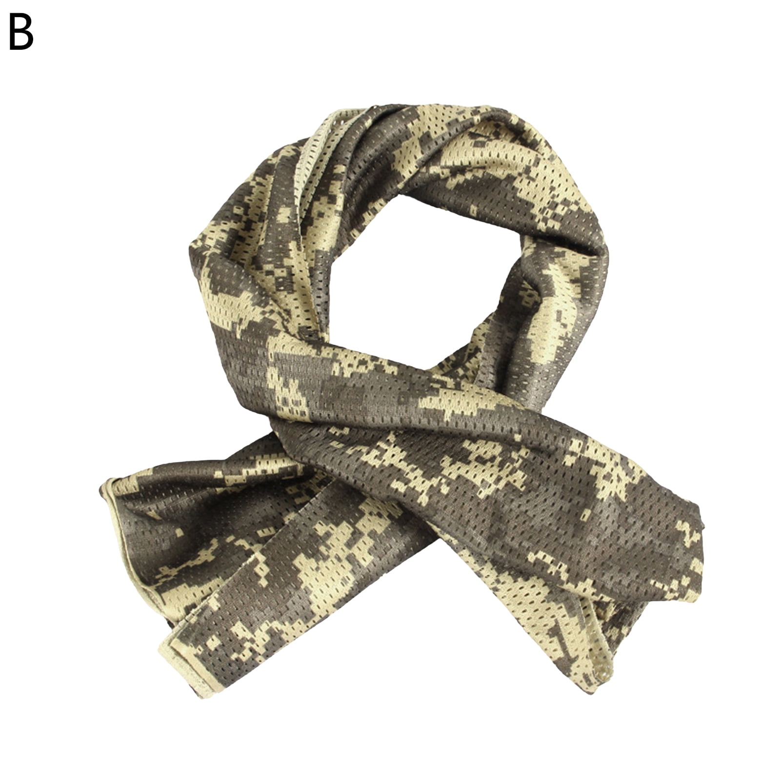 KUNyu Unisex Mesh Scarf Breathable Lightweight High Strength Camouflage ...