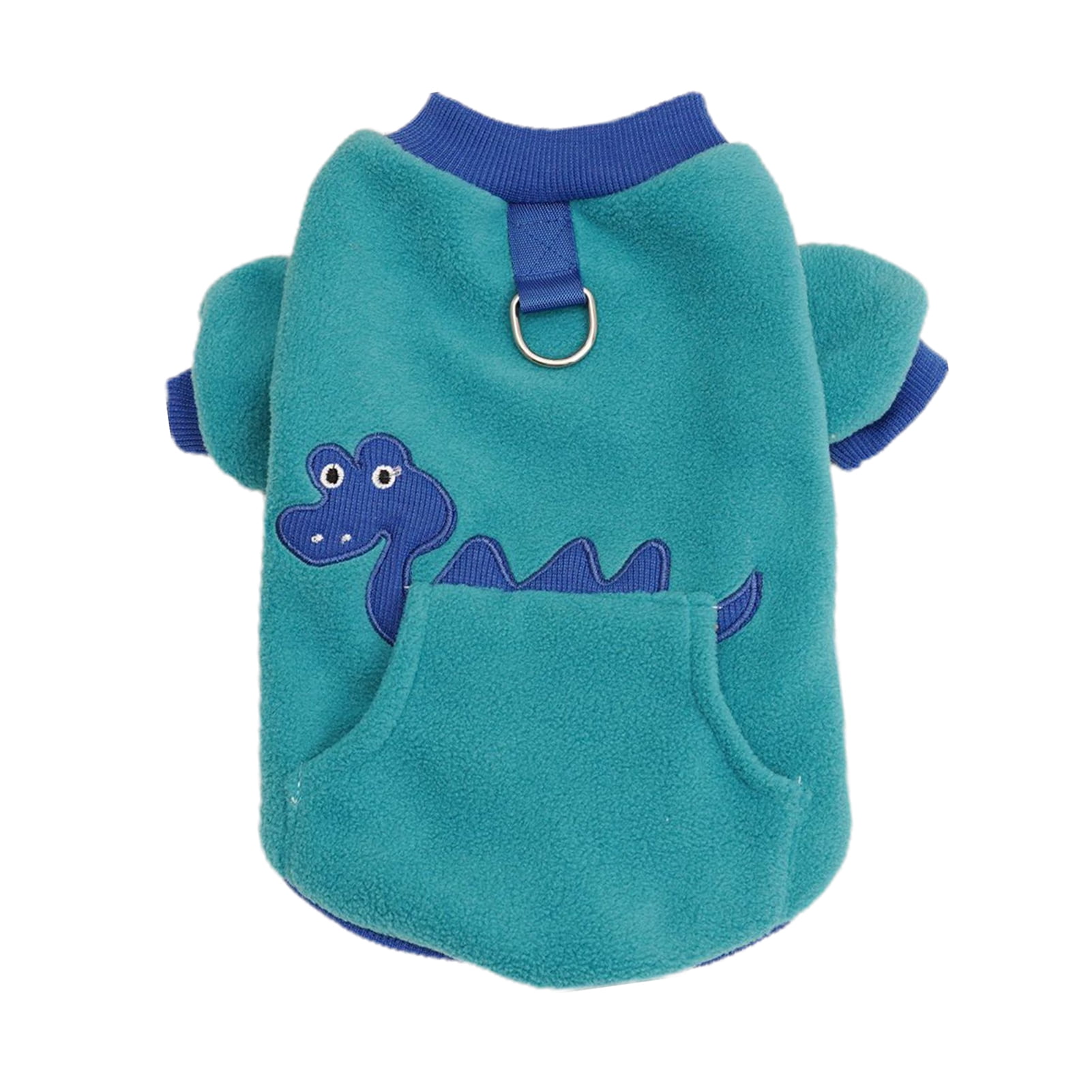 KUNyu Winter Cartoon Cat Dog Clothes 2-legged Cute Dinosaur Pattern ...