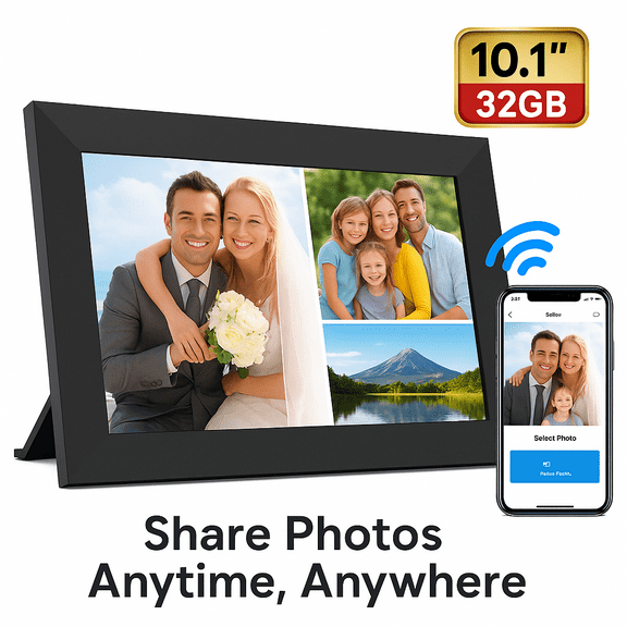Aluratek 8" Slim Digital Photo Frame with Auto Slideshow (1024 x 768 ...
