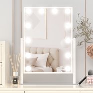 OttLite Wireless Charging LED Makeup Mirror - Illuminated Magnifying ...