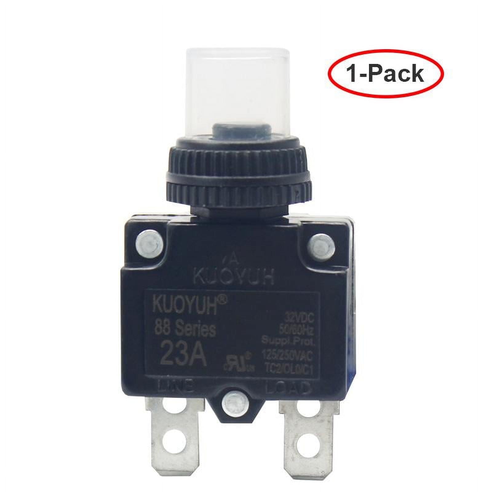 KUOYUH 23 Amp 88 Series Quick Connect Terminals Push-To-Reset Thermal ...